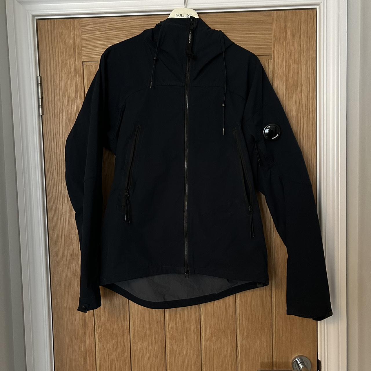 CP Company soft shell jacket in navy, size large - Depop