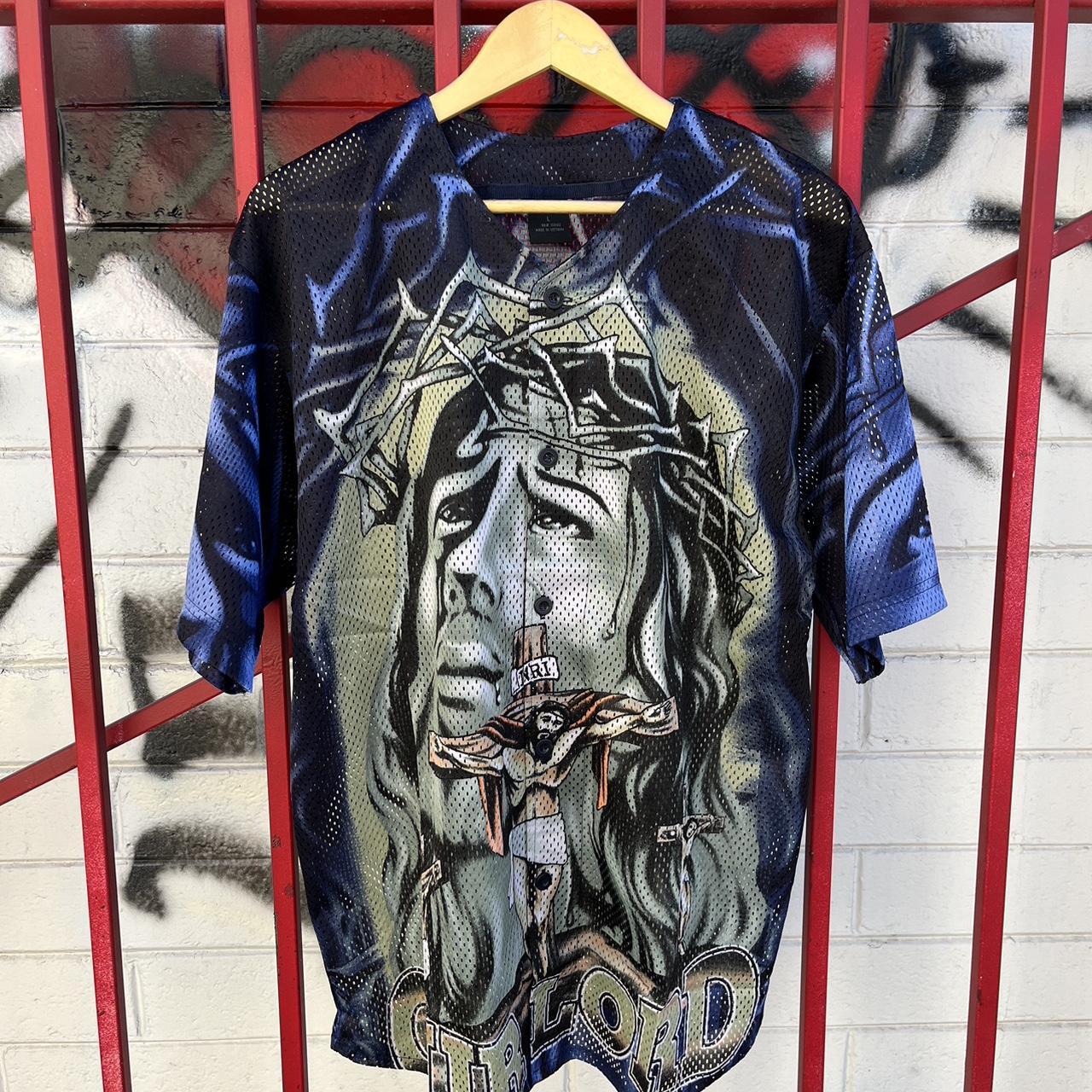 🙏🏽 Super sick vintage Y2K Jesus Christ Our Lord mesh... - Depop