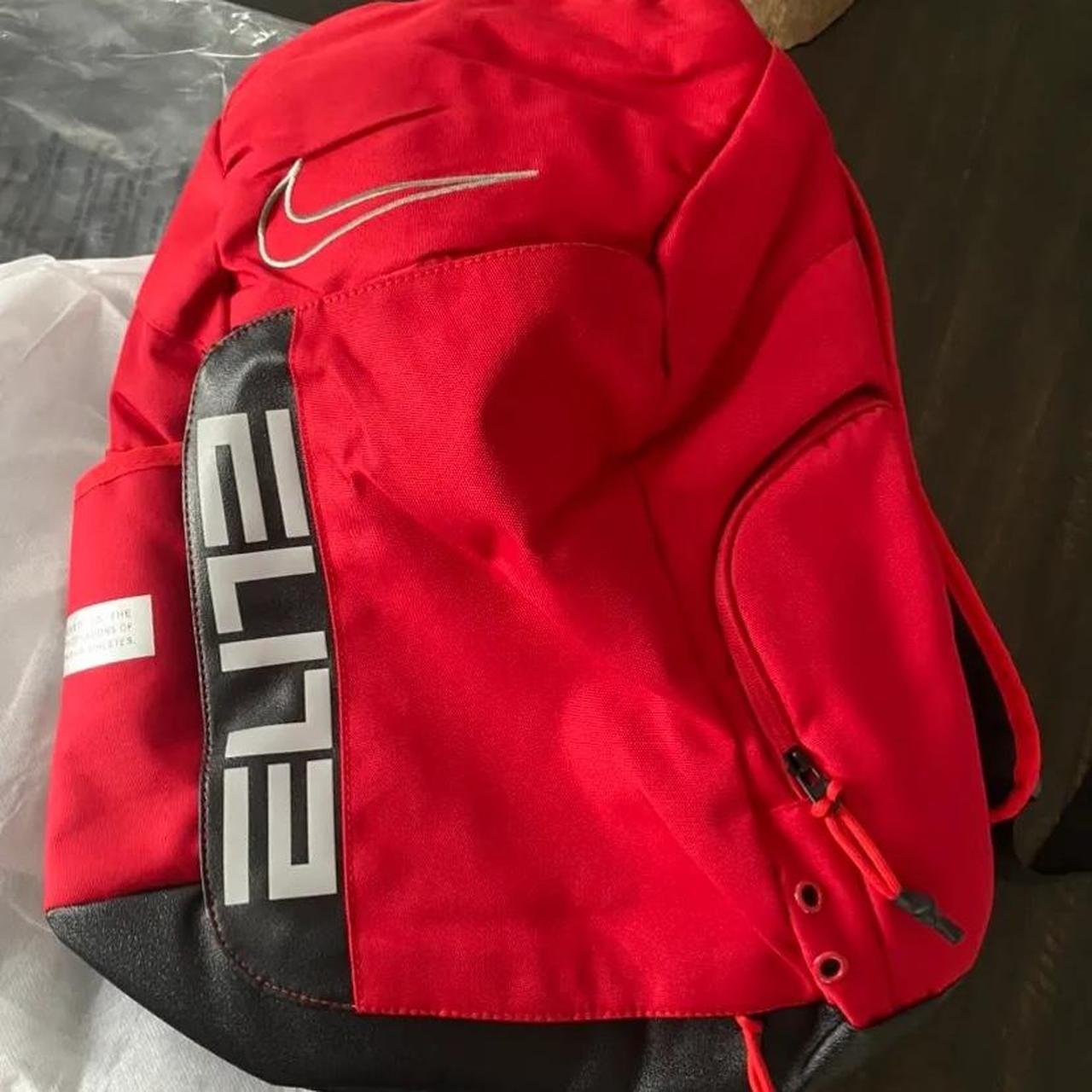 NEW Red Nike Elite Backpack -Junior size -Plastic... - Depop