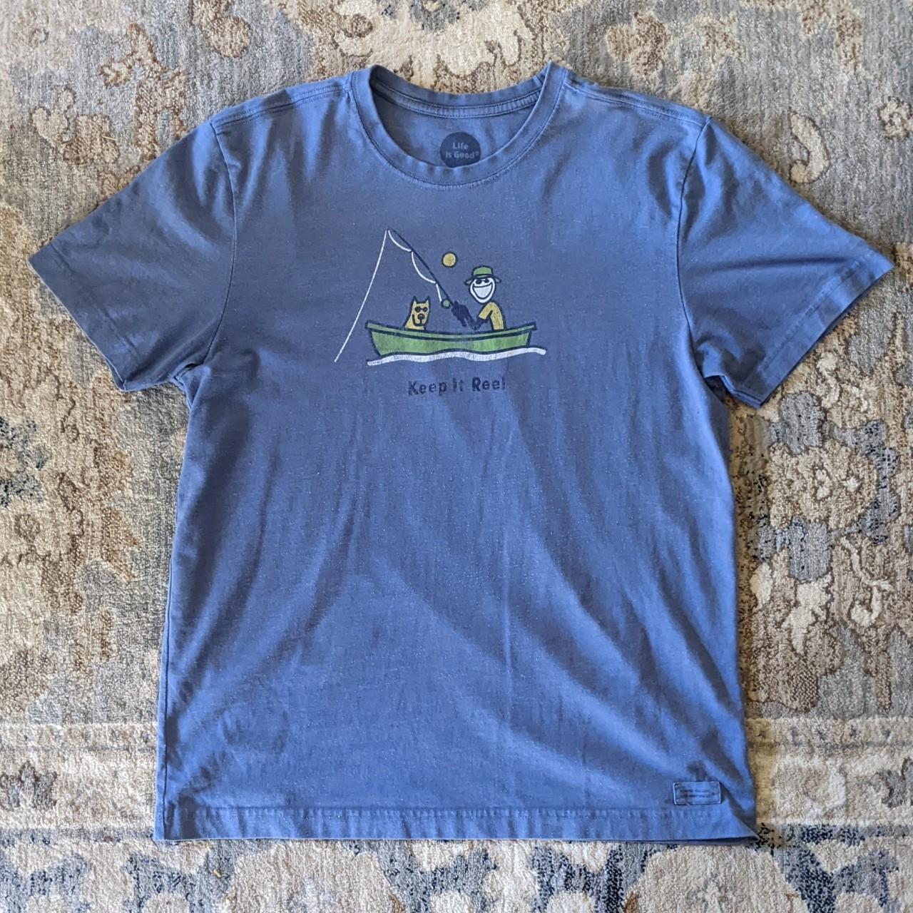 Life is Good Fishing Tee Size: M #vintage #y2k... - Depop