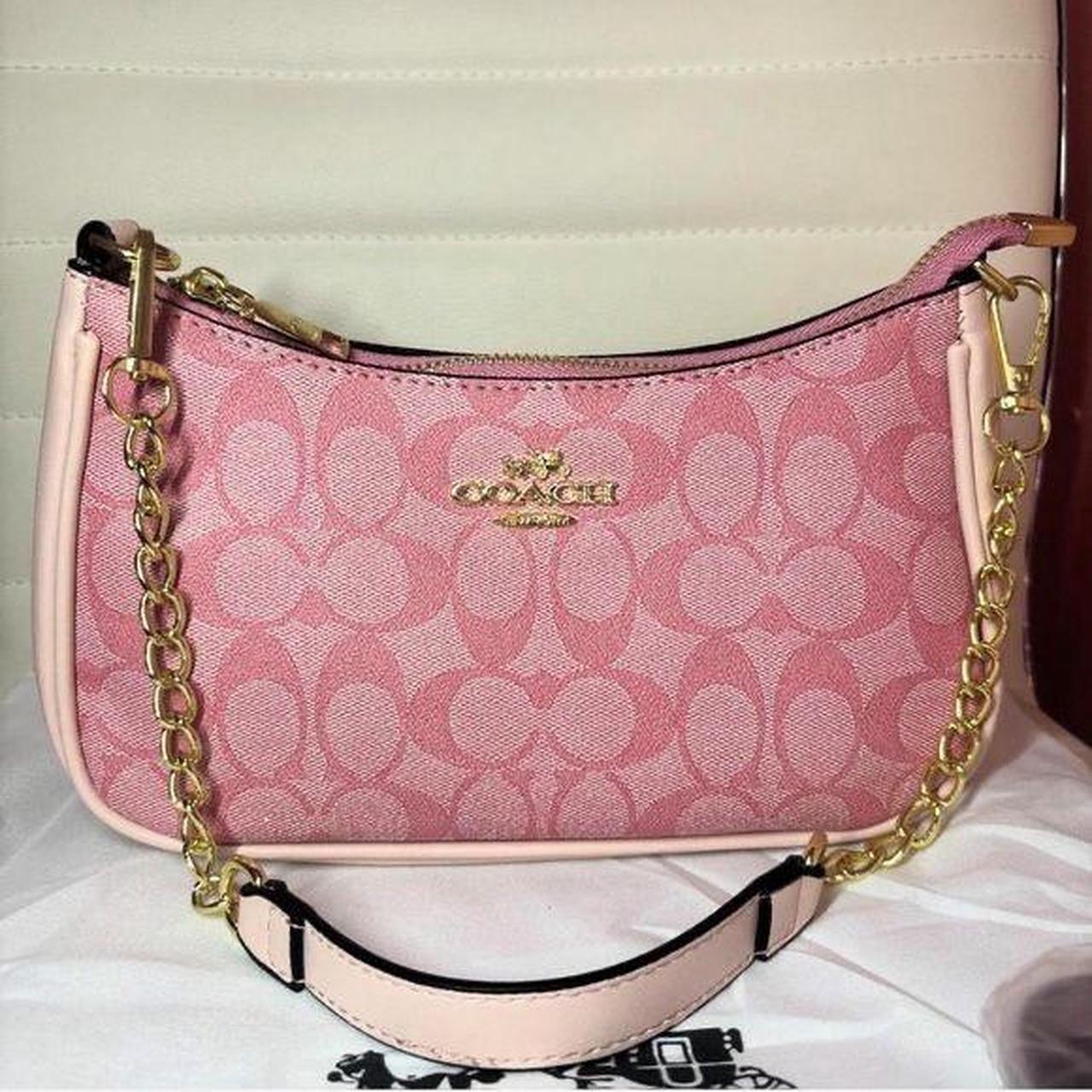 Custom made Coach Pink Purse Here are some pictures... | Depop