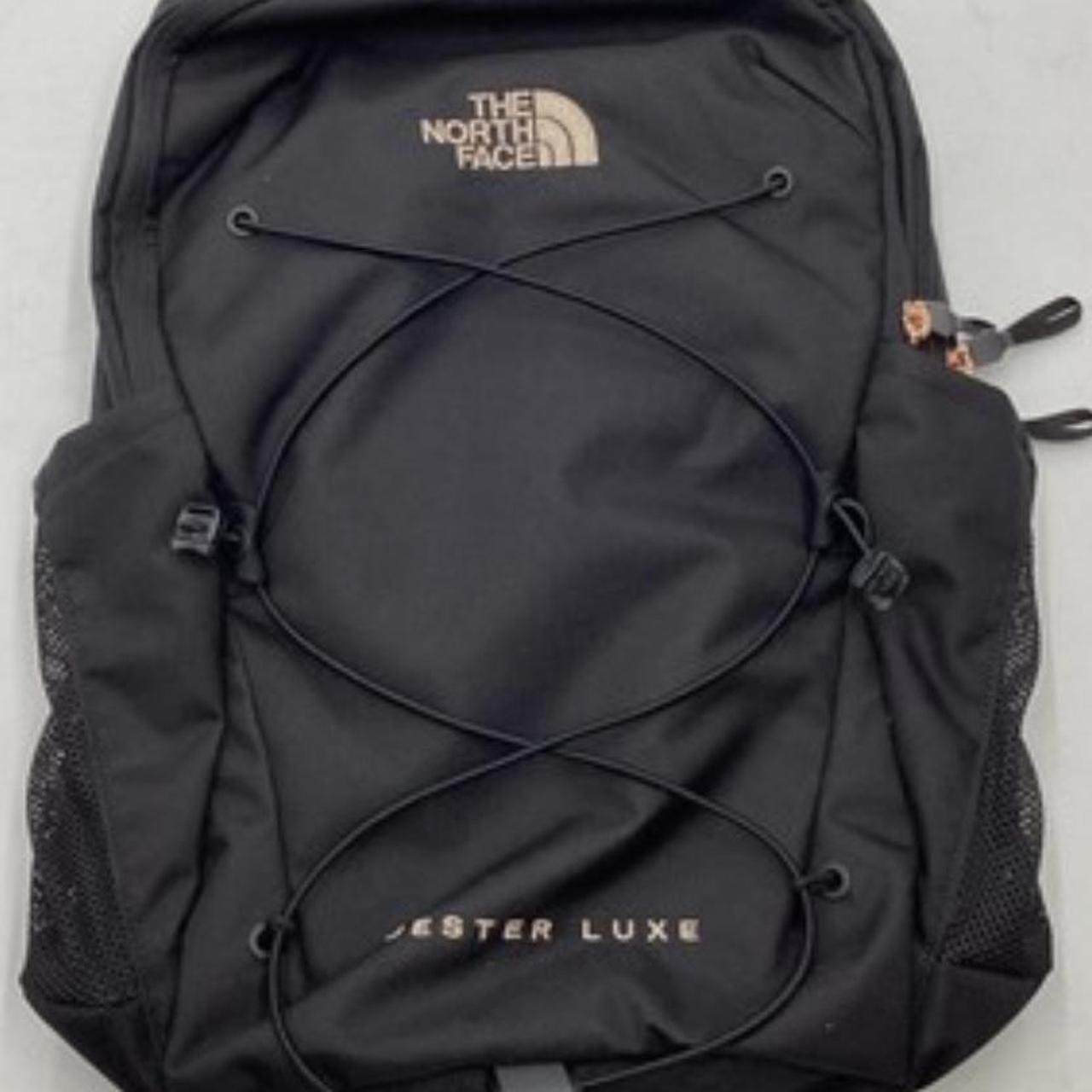 The North Face Jester Luxe backpack in black with... | Depop