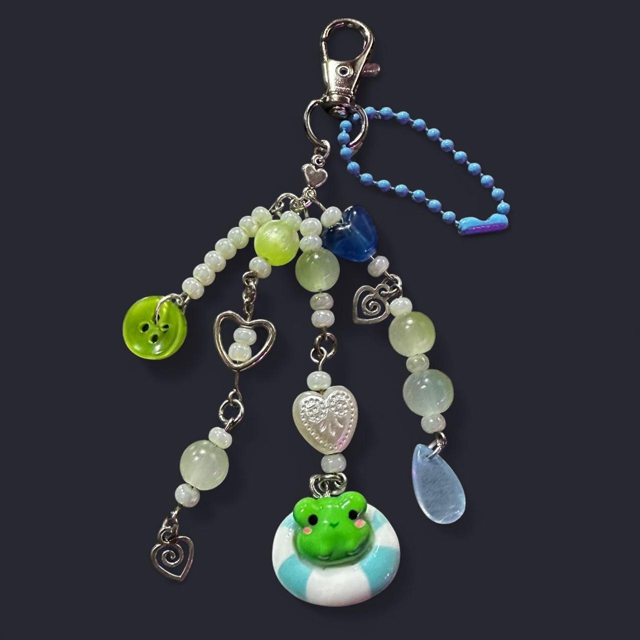 ෆ swimming froggy 🐸💧themed keychain !!... | Depop