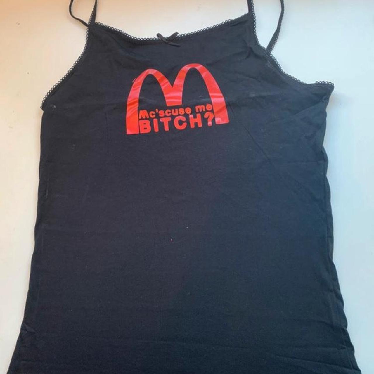 Y2k mcscuse me tank Size small Brand new - Depop