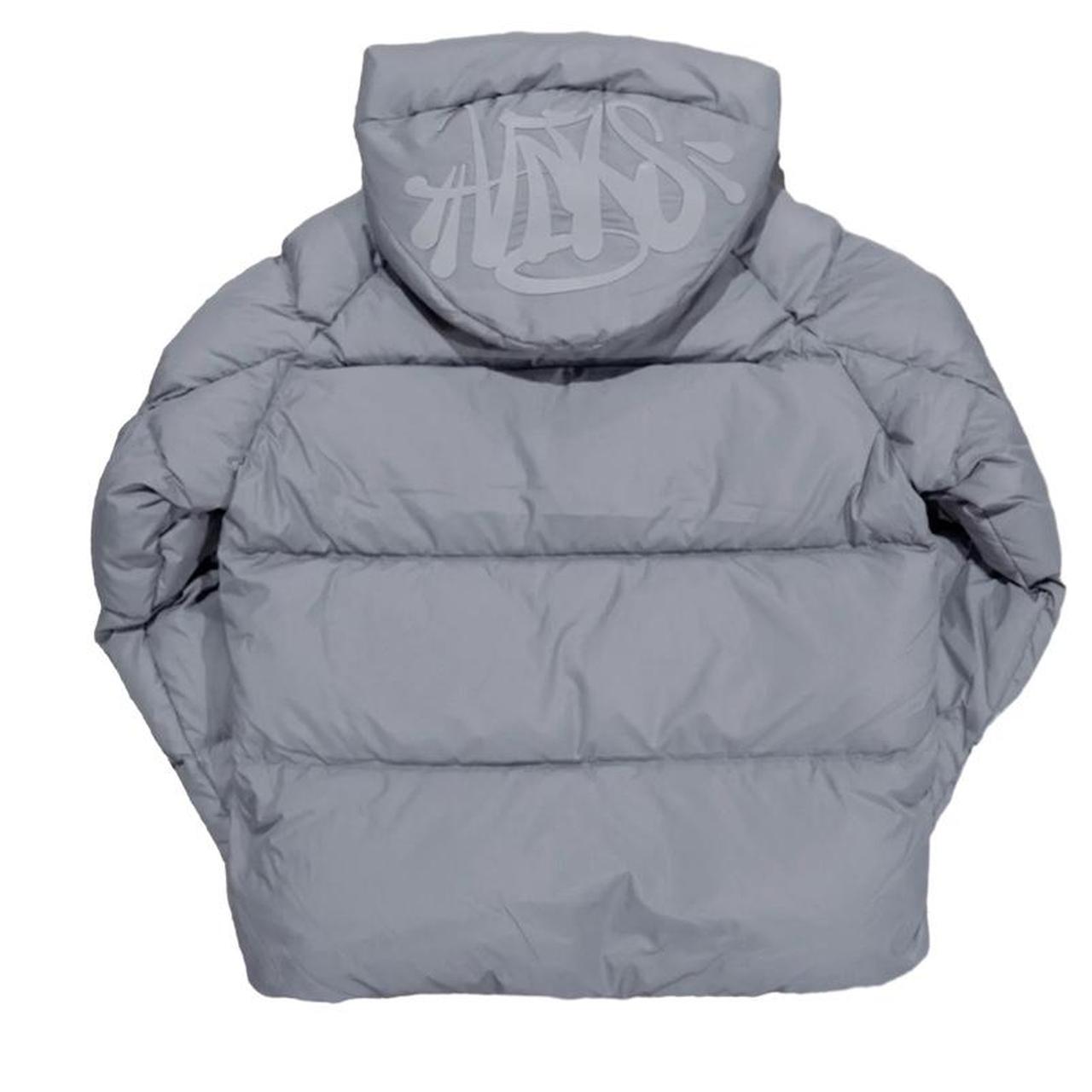Syna world Grey puffer jacket size small with... - Depop