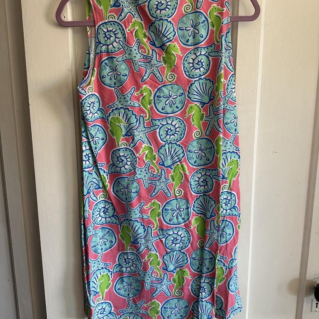 Pink & blue simply southern dress with pocket Size-... - Depop