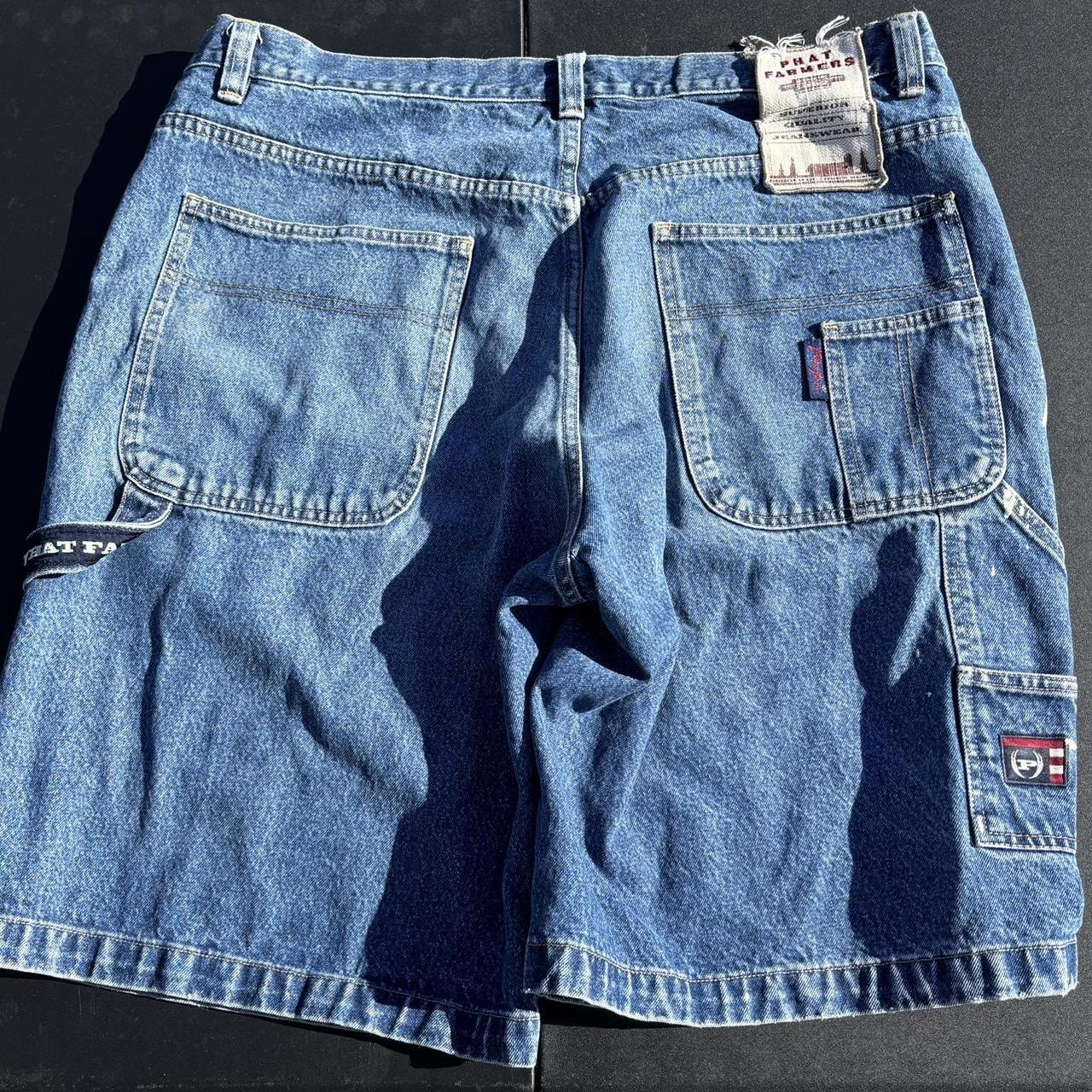 Wide Leg Jorts! Phat Farm Jorts with slight paint... | Depop