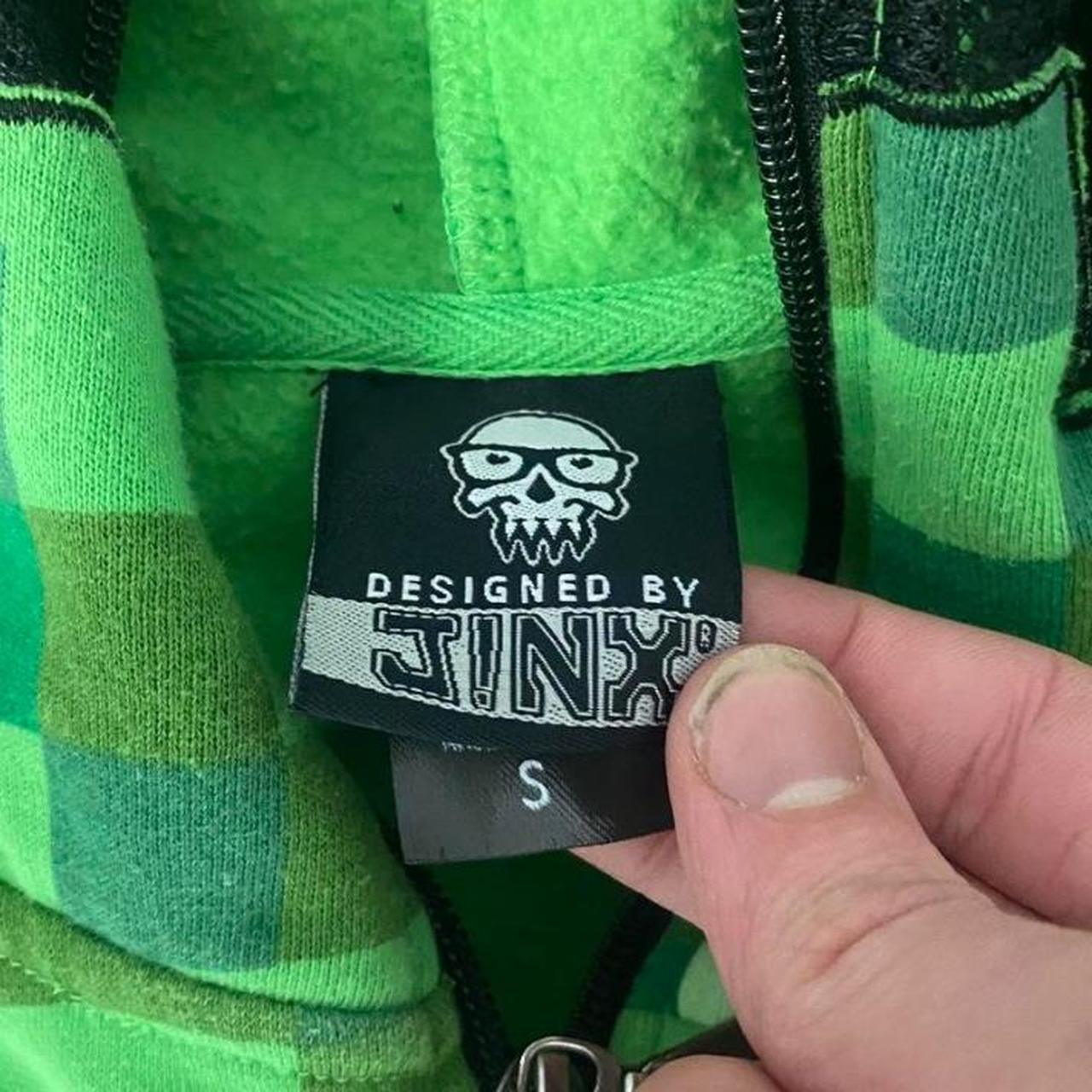 Vintage y2k minecraft creeper zip up hoodie S | Depop