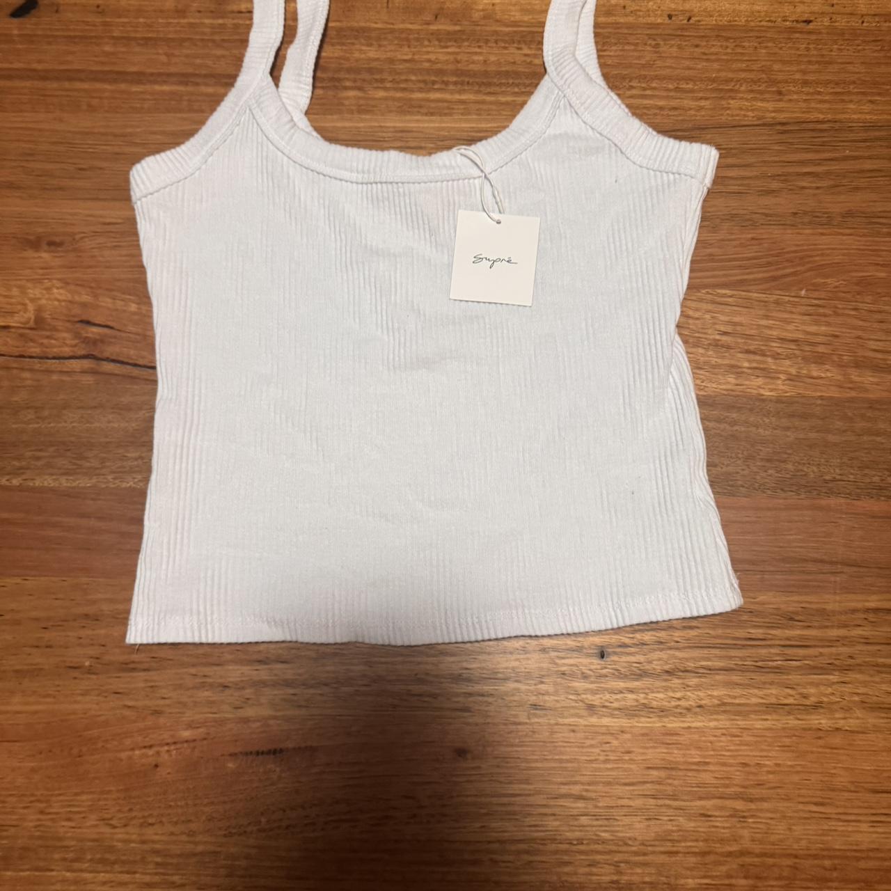 Supre. White RiRi tank. Size large. Brand new never... | Depop