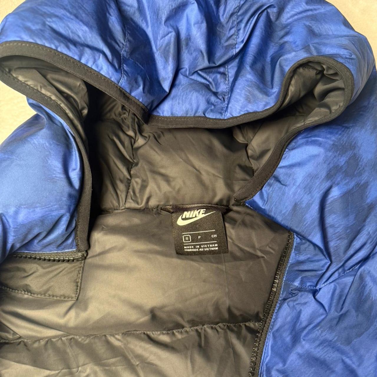 Blue Nike puffer jacket #pufferjacket - Depop