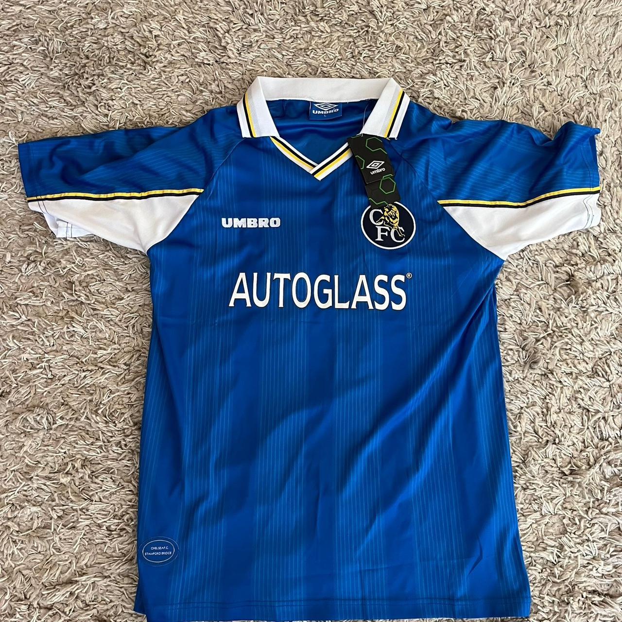 Retro Chelsea shirt 97/98. Zola 25 on back.... - Depop