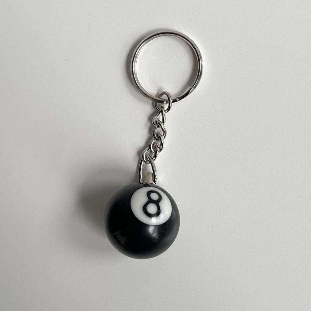y2k 8 ball keychain car key keychain brand... - Depop