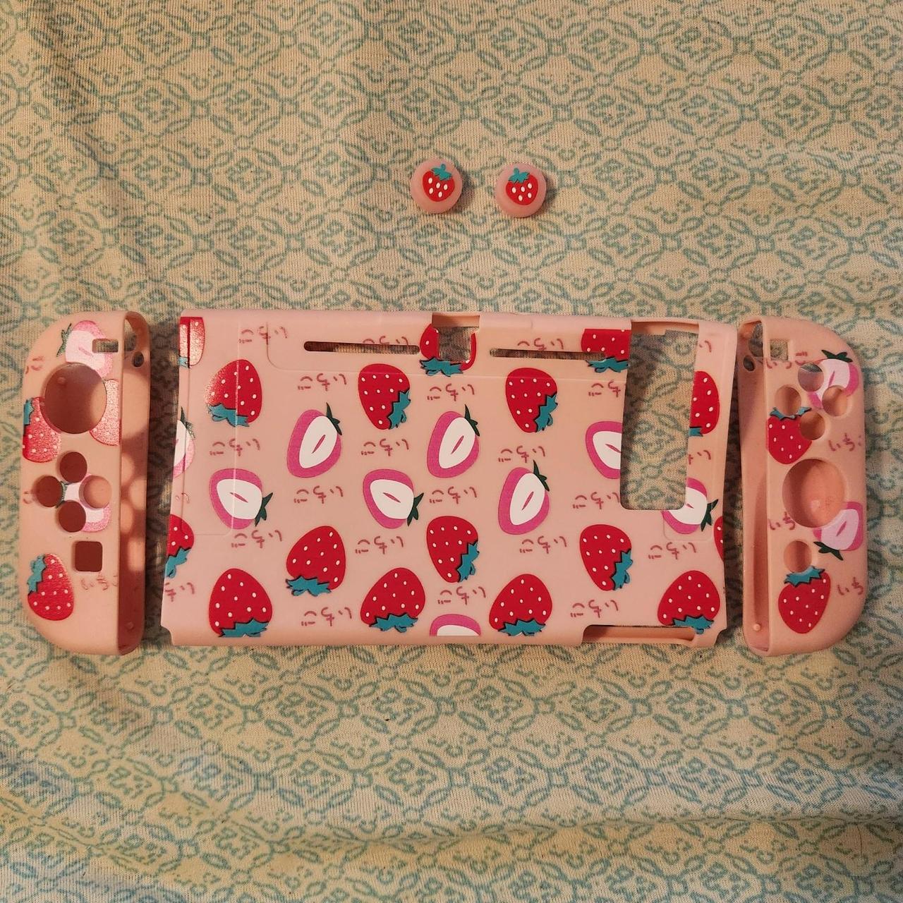 Nintendo Switch strawberry case. used one time ... | Depop