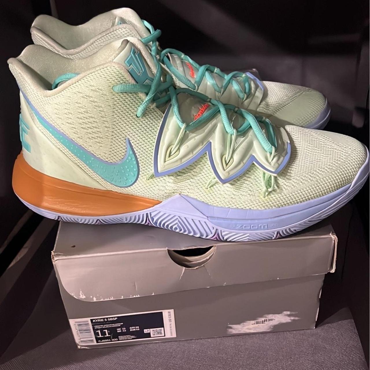 Nike Kyrie 7 squidward size 11 Worn once with box... - Depop