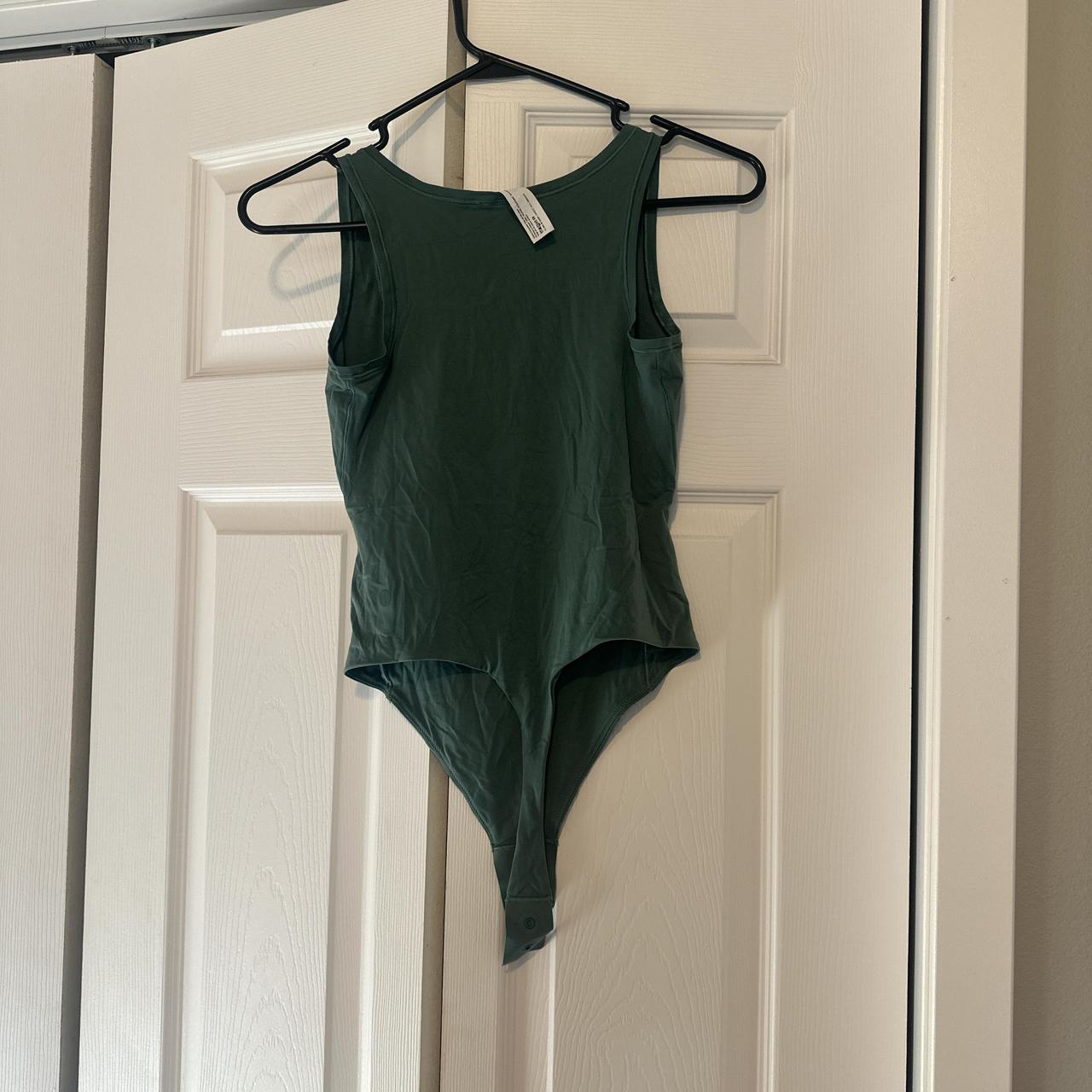 Lululemon Forest green bodysuit #bodysuit - Depop
