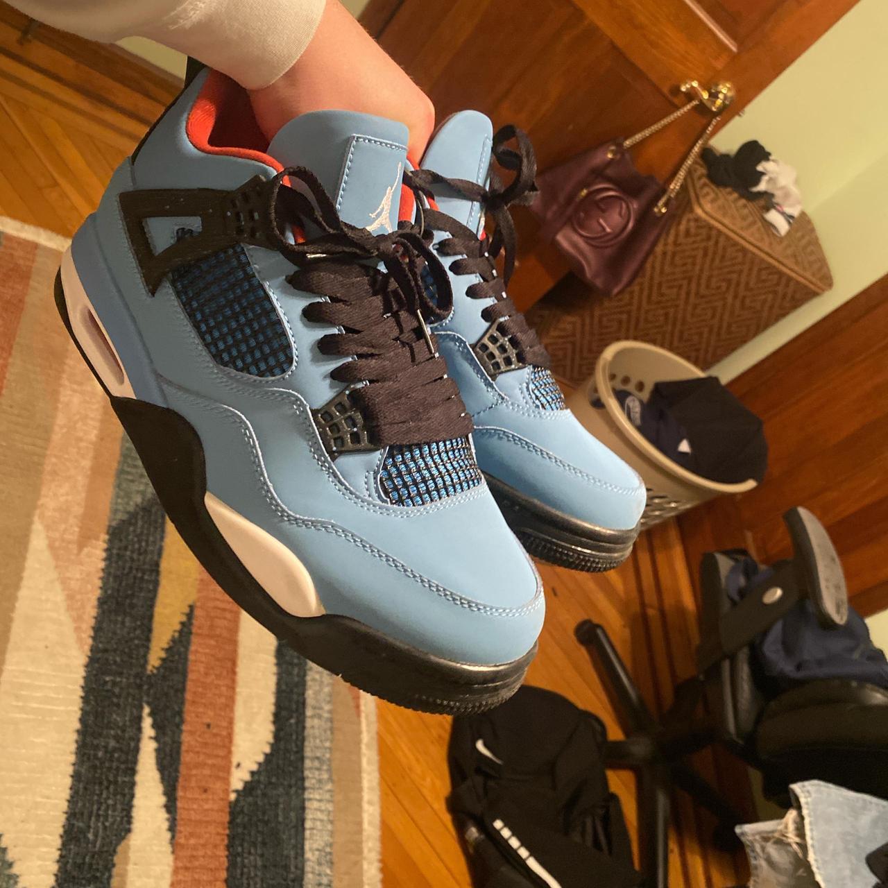 Jordan 4 Nike retro unc/Travis Scott #j4 #jordan4... | Depop