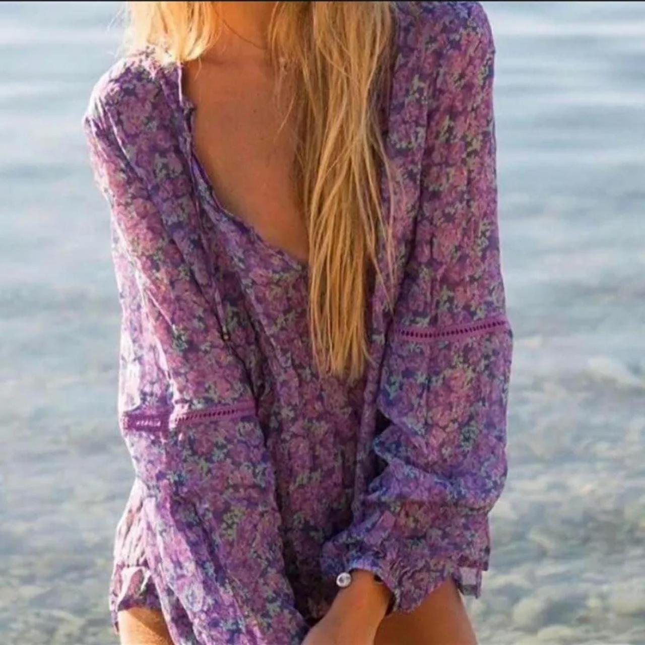 Spell wildflower blouse WITH matching bralette - Depop