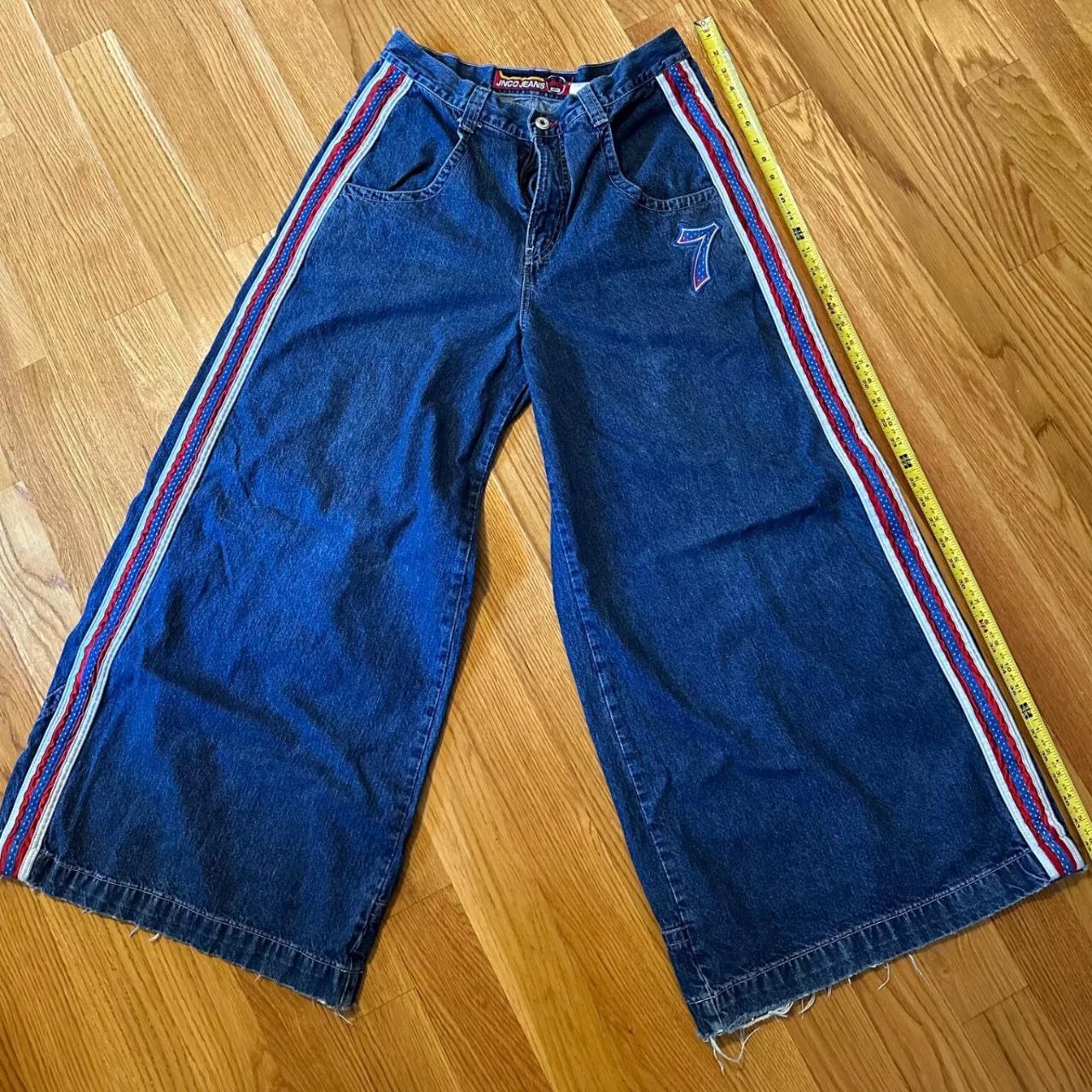 JNCO jeans 34x32 Number 7 Buddha Original Outer... - Depop