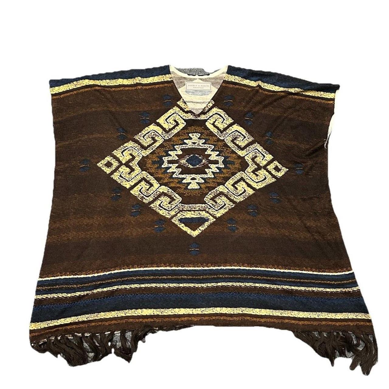The Double D Ranch Poncho in size small is a stylish... | Depop