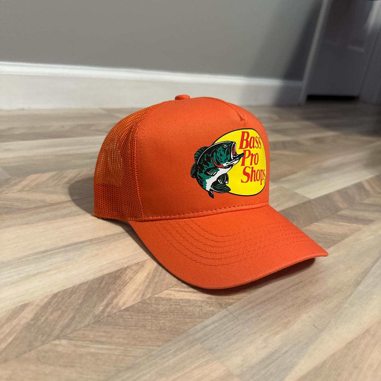 Brand new orange bass pro hat never worn before... - Depop