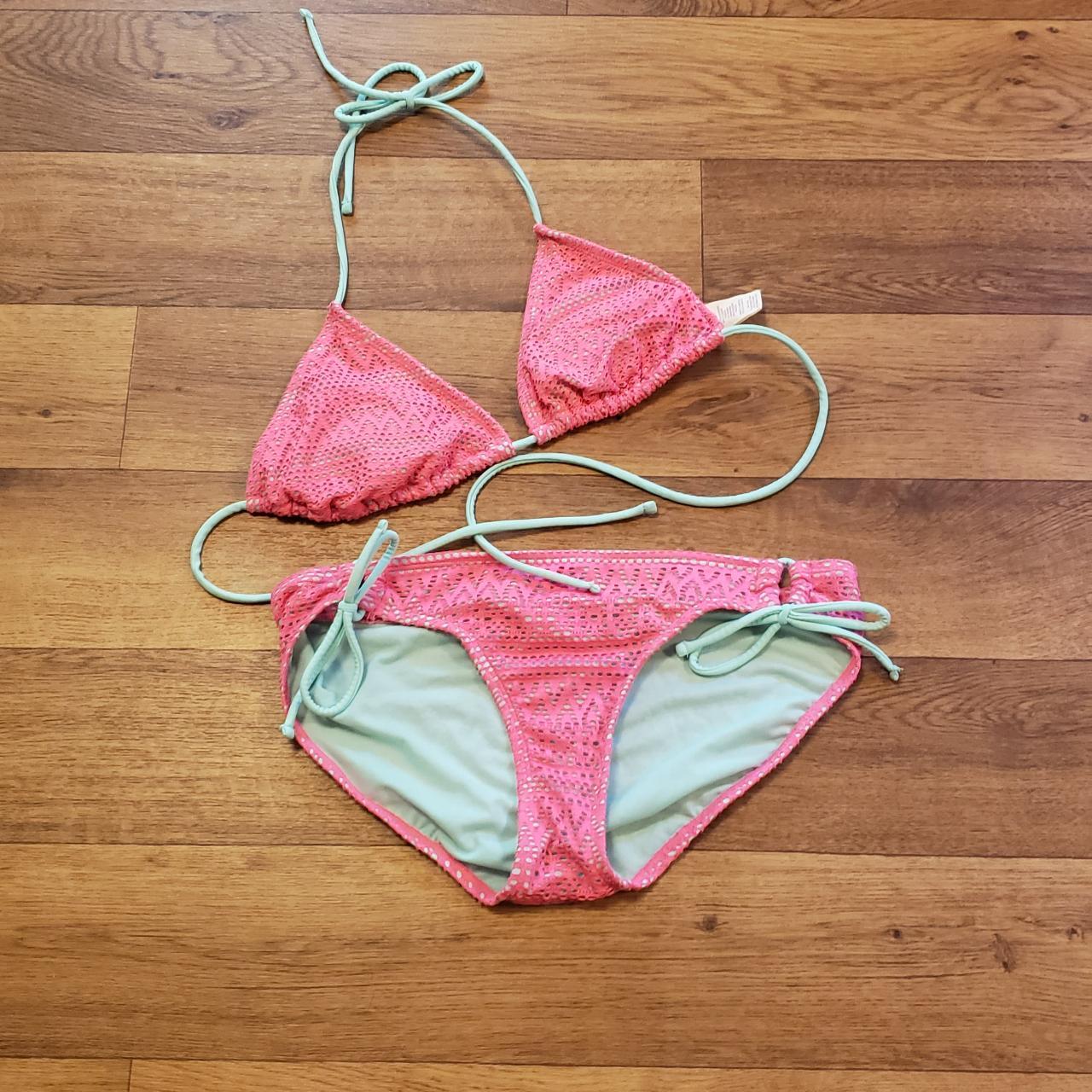 Ocean Pacific String Bikini Size: Large Fits a... | Depop