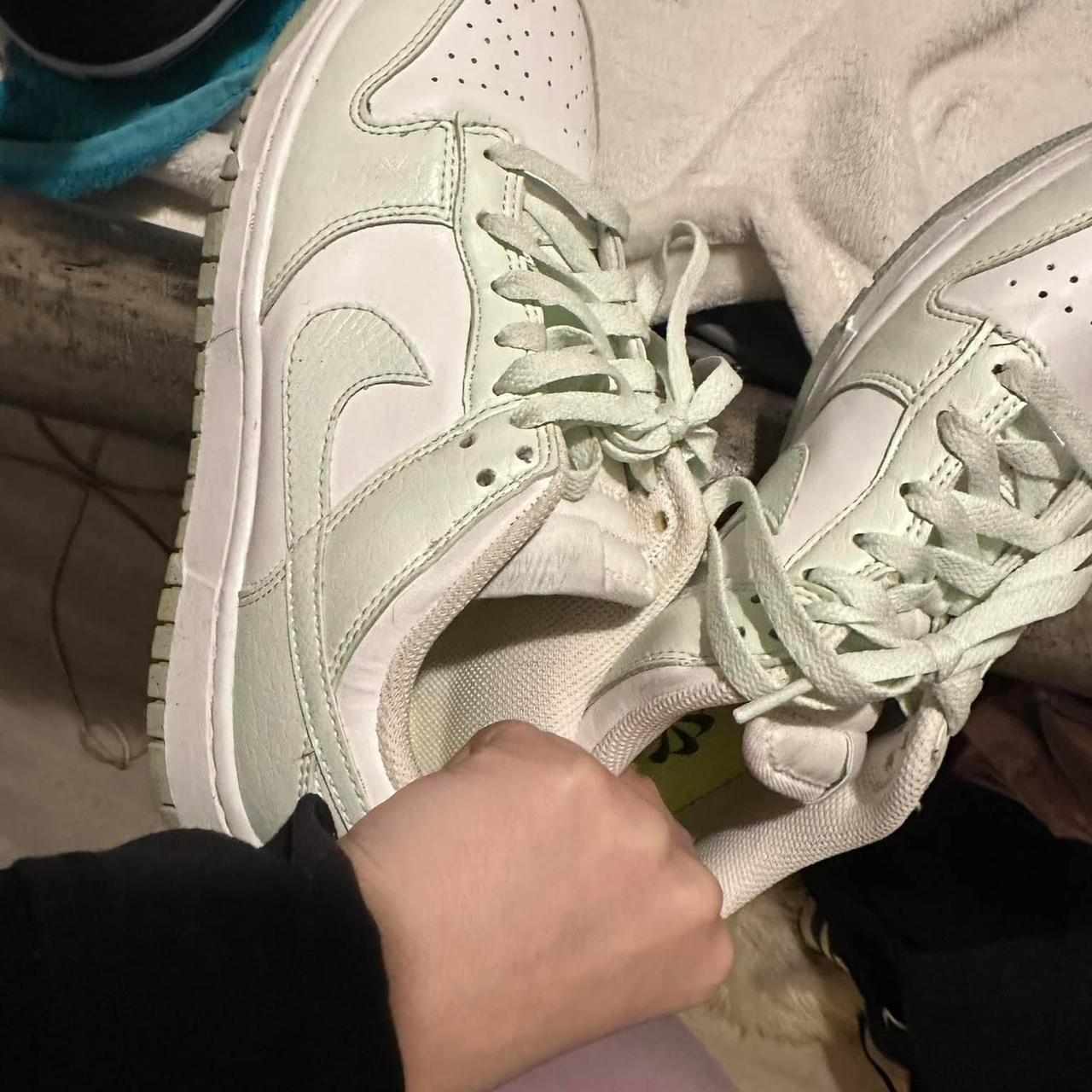 Nike Dunk Low Pale Ivy trainers - Depop