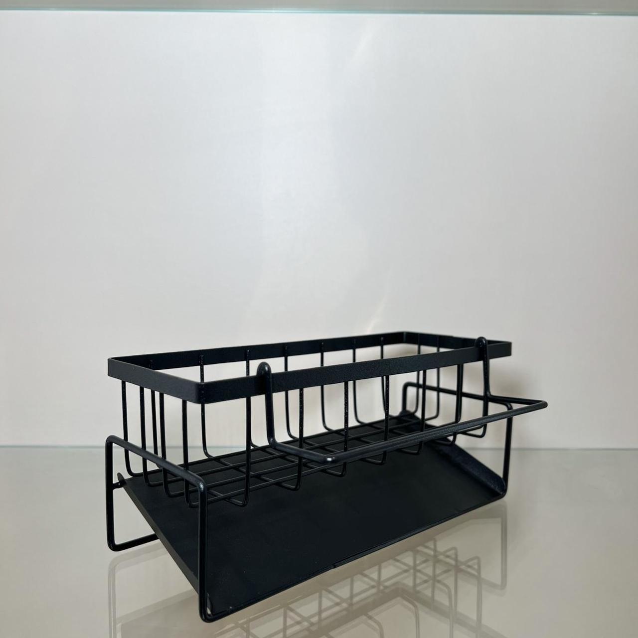 🖤 Modern Black Wire Organizer Rack 🖤 Add a sleek... | Depop