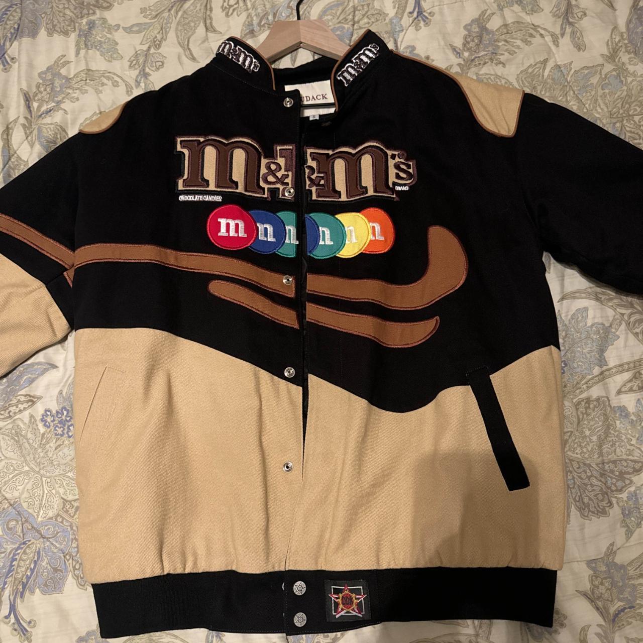 vintage 90s m&ms racing jacket super sick and... | Depop