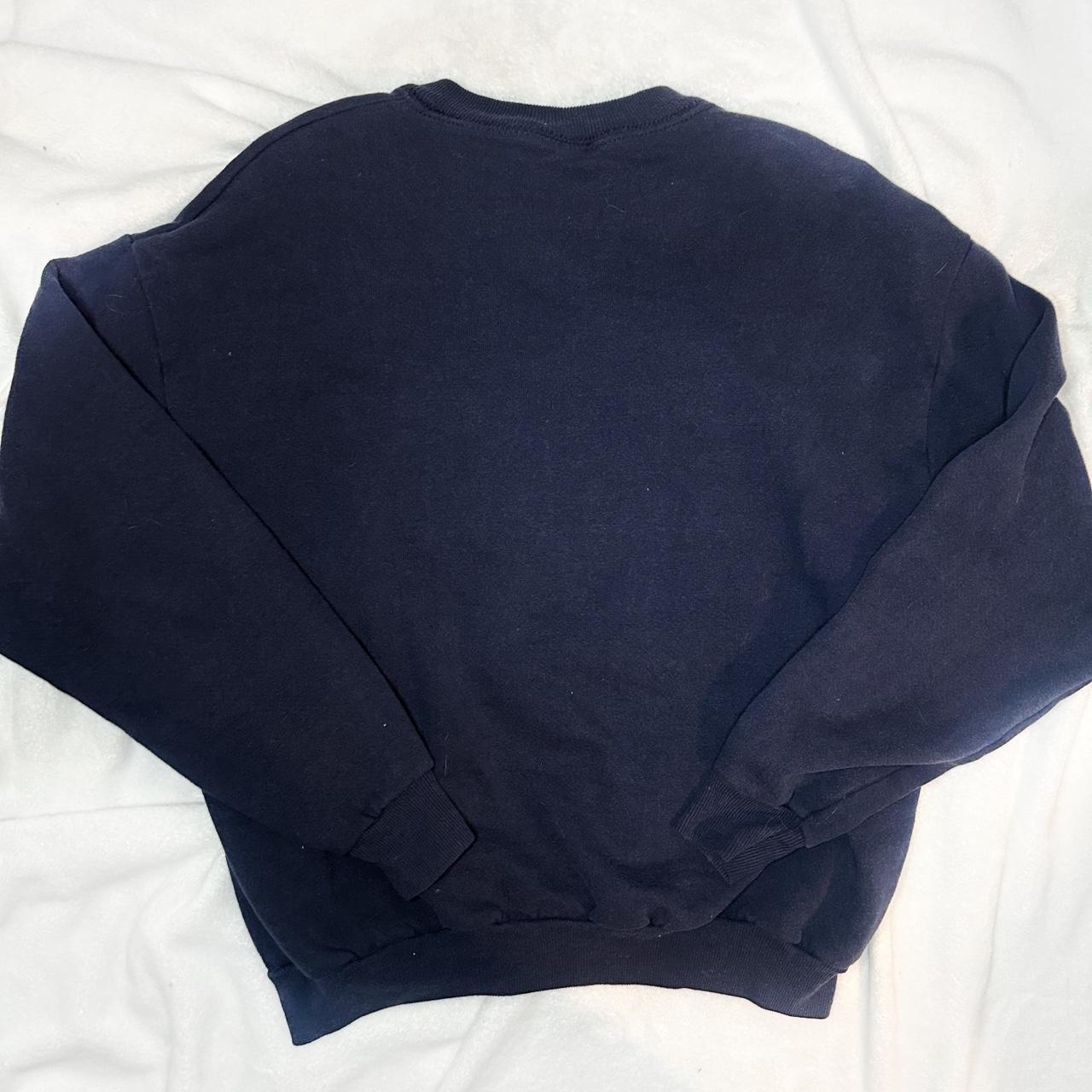 Navy Blue Cat Sweater 🐈Adorable lil grandma sweater!... - Depop