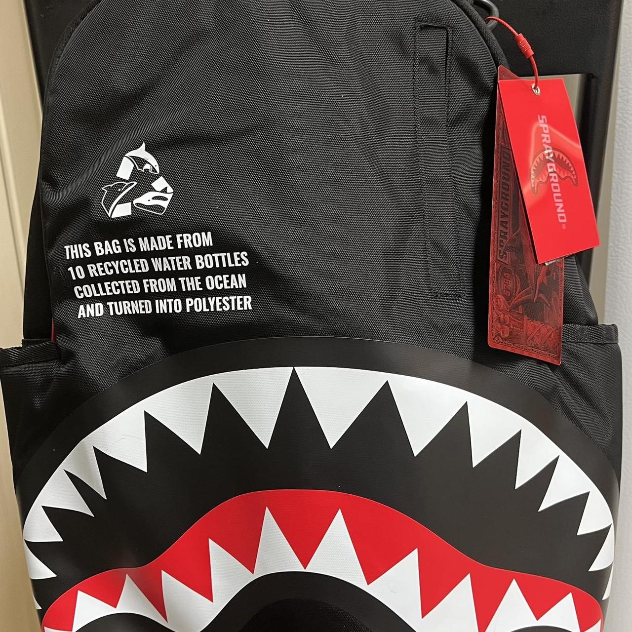 SPRAYGROUND Black and red Shark backpack #backpack - Depop