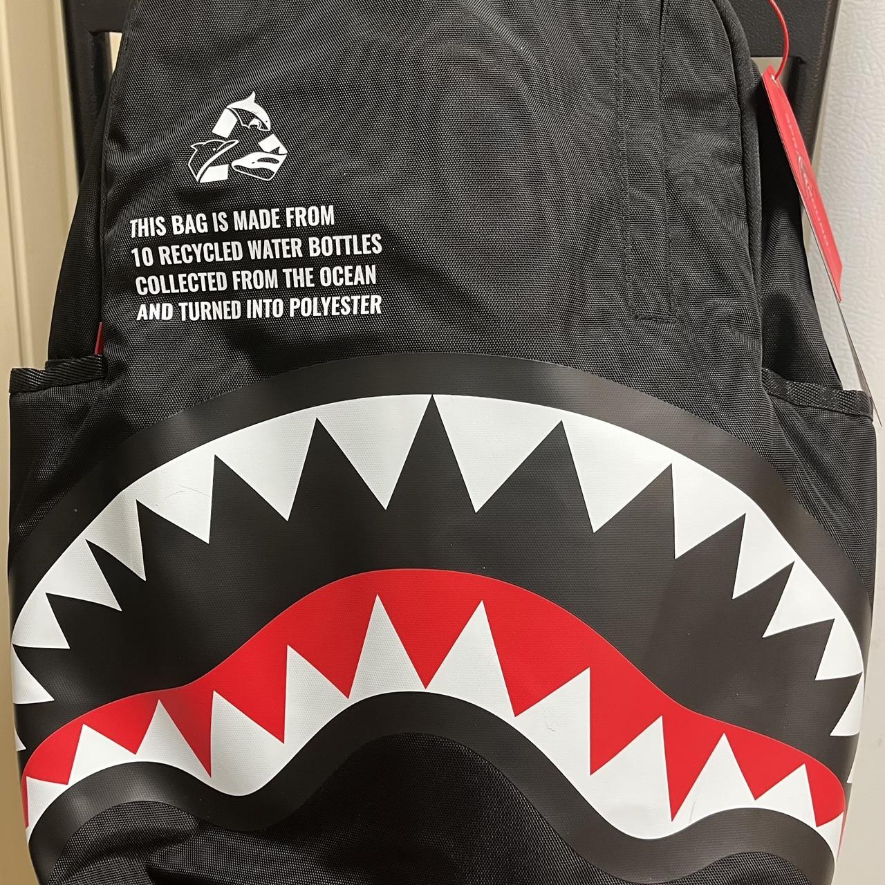 SPRAYGROUND Black and red Shark backpack #backpack - Depop
