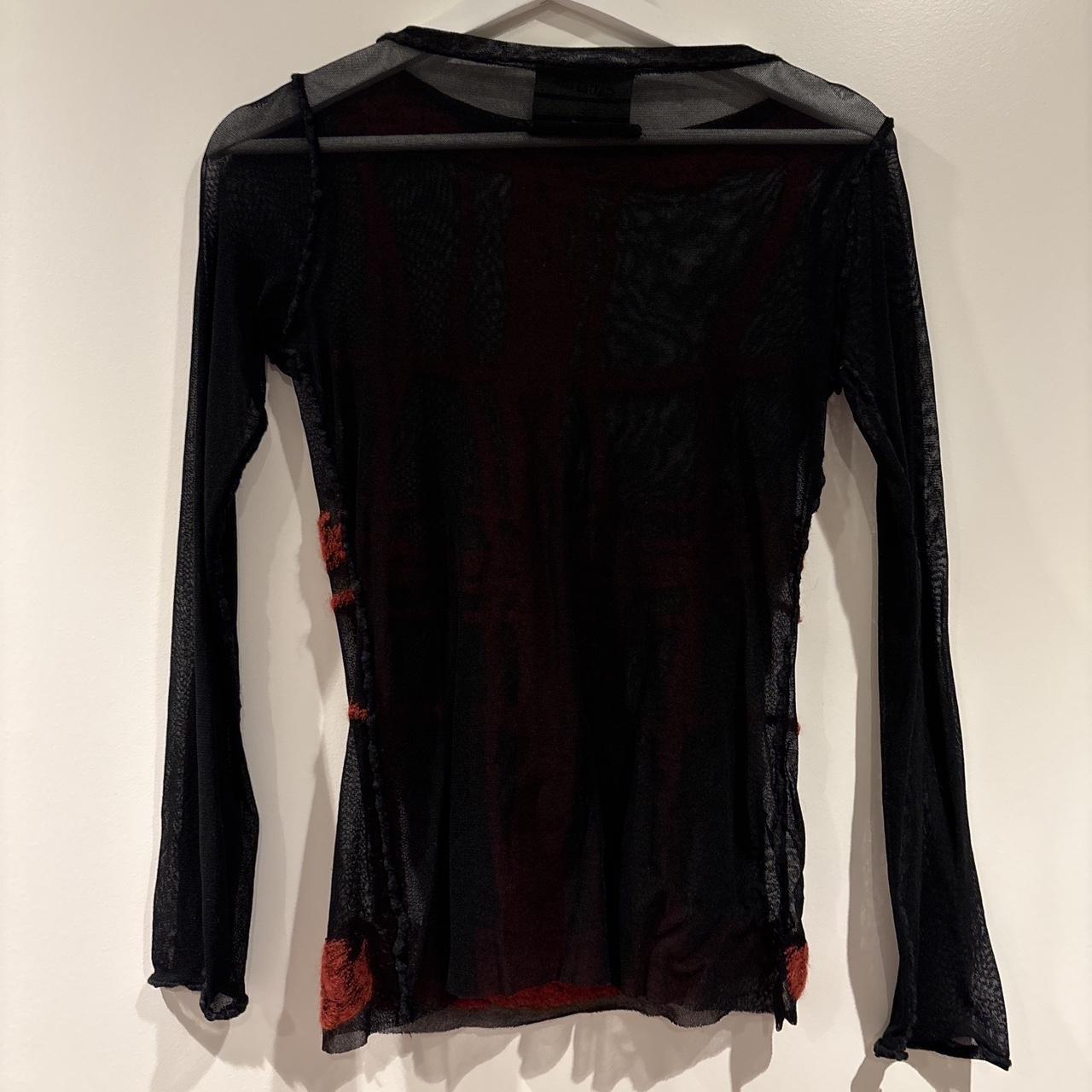Jean Paul Gaultier meshed top S - Depop