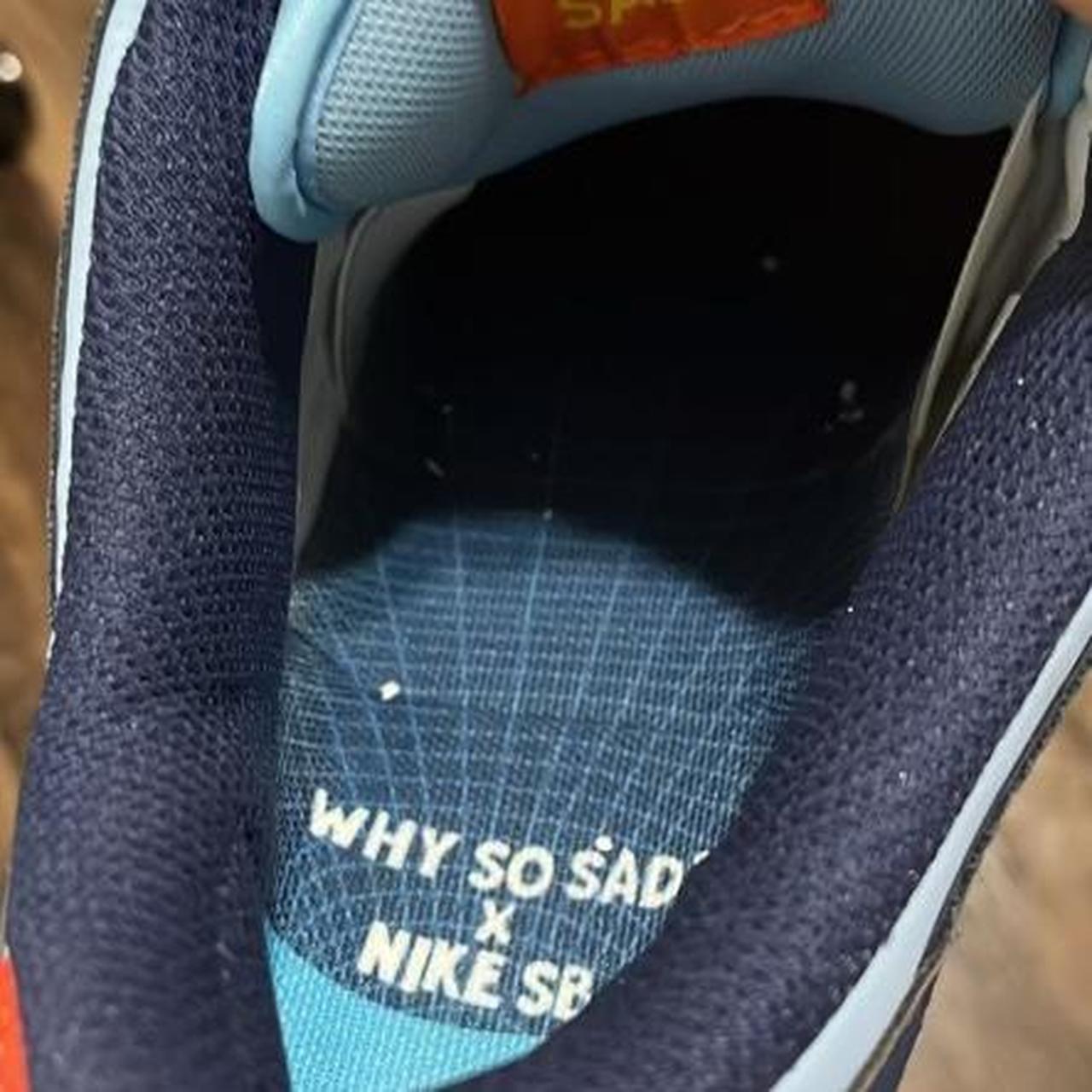 Brand new why so sad nike dunk sz 9.5 - Depop