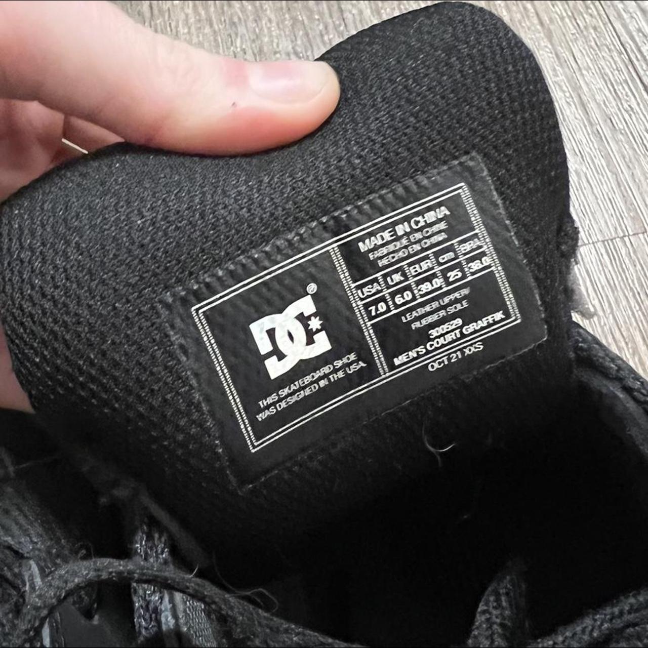 Chunky black DC skate shoes Worn a good bit but... - Depop
