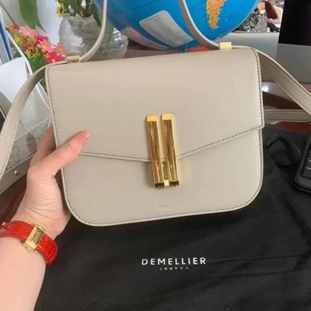 Demellier Embossed Logo Vancouver Crossbody Bag... - Depop