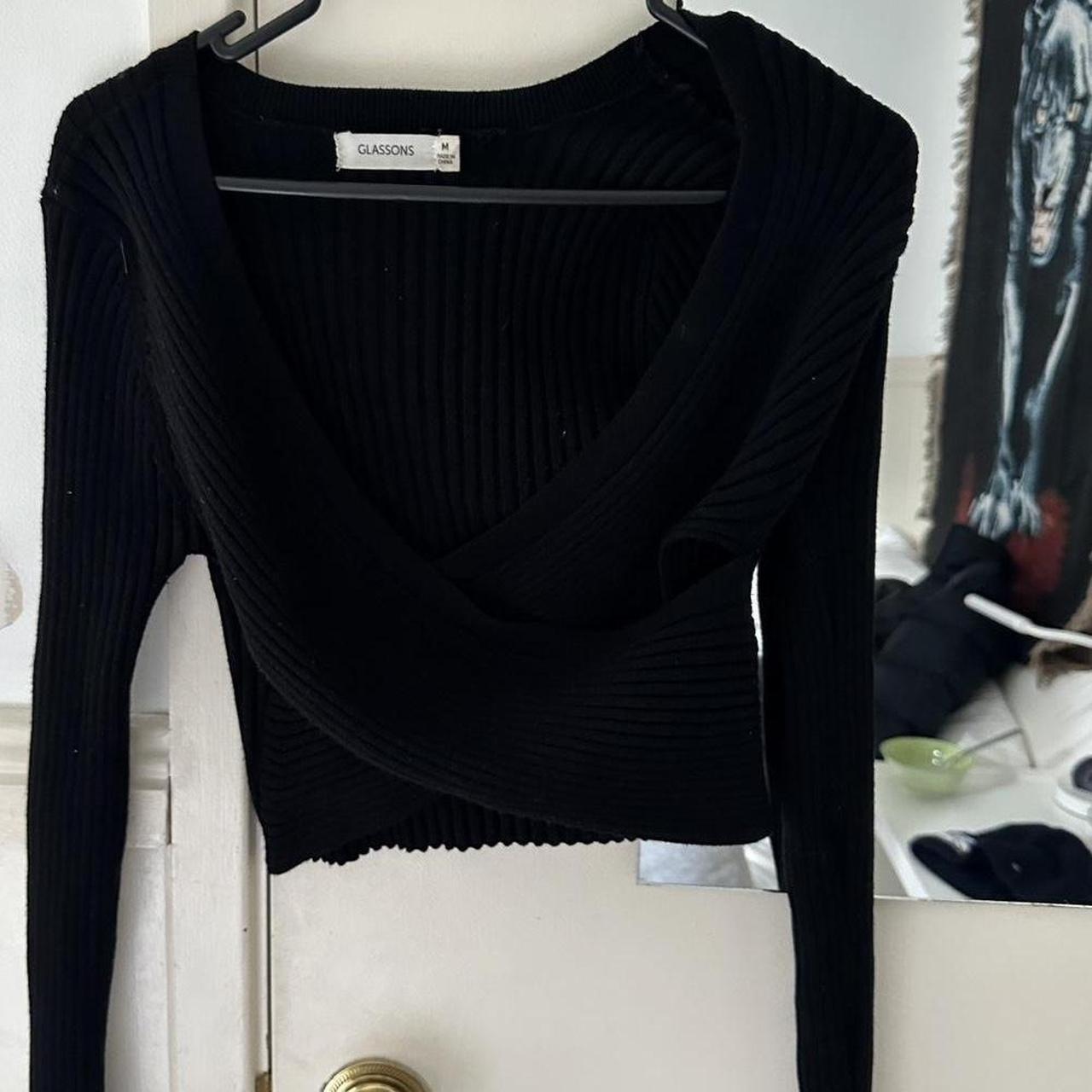 Glassons Ribbed Wrap Top #glassons - Depop