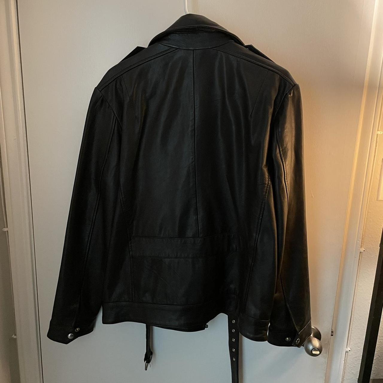 Genuine leather Topshop / Topman jacket. Originally... - Depop