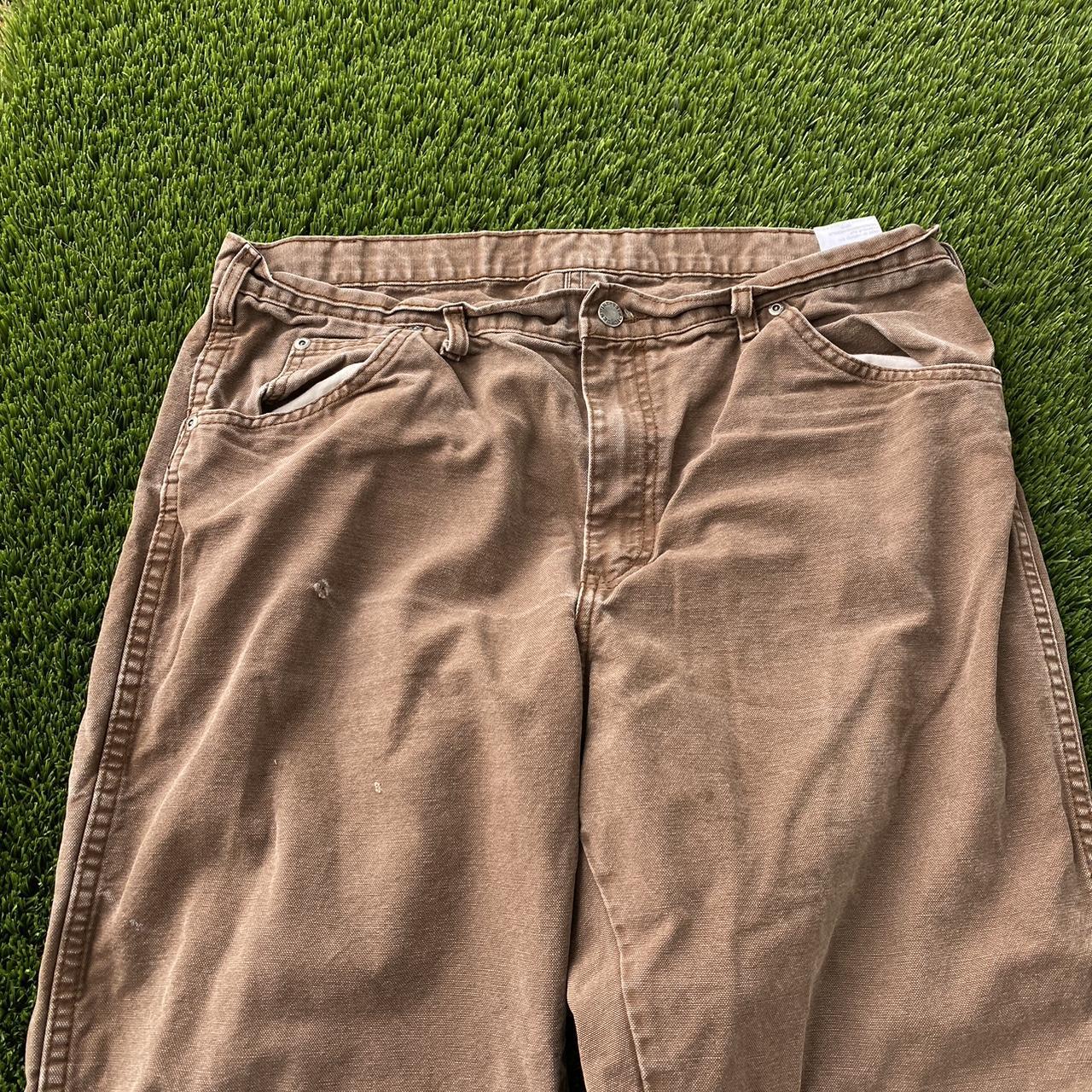 Dickies tan carpenter pants Size 38X30 in good... | Depop