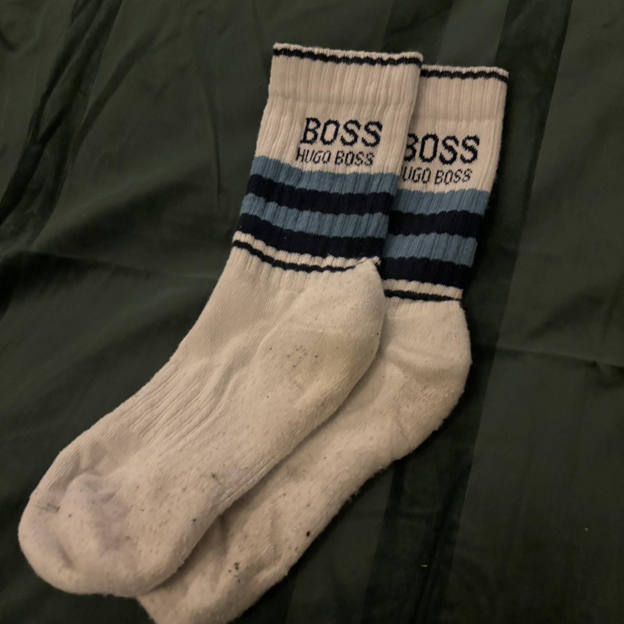 Hugo boss socks Worn, plenty of life still in... - Depop