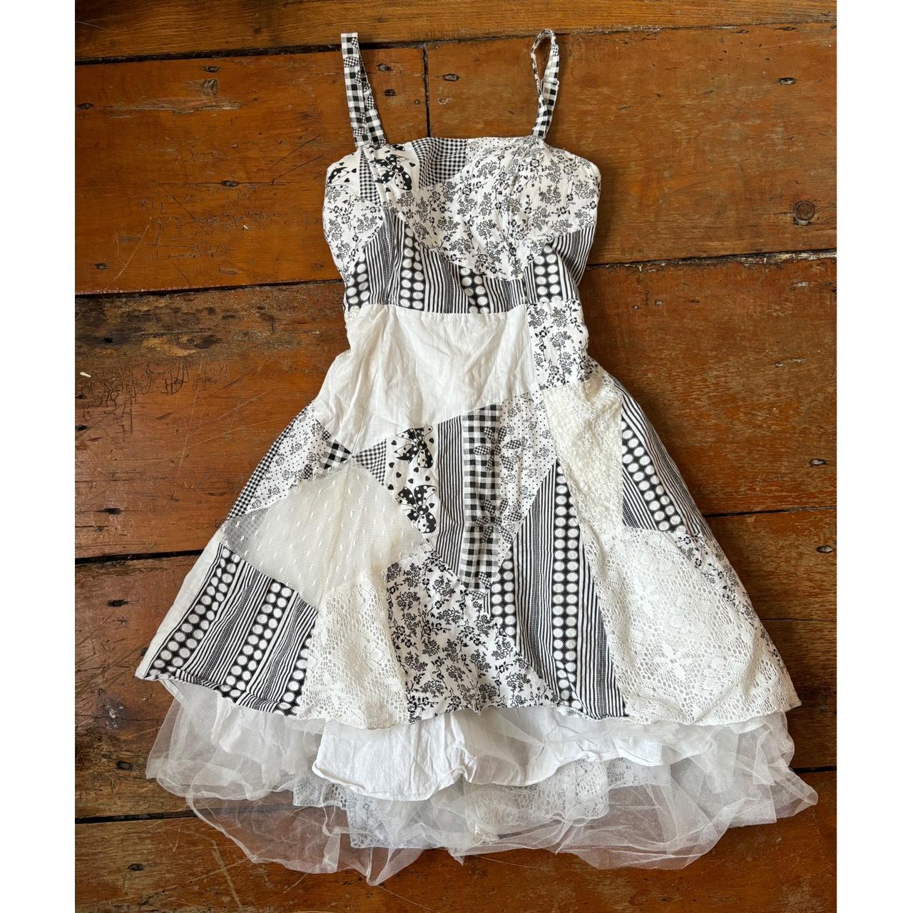 Yves Calin Paris patchwork tulle dress. Size... - Depop