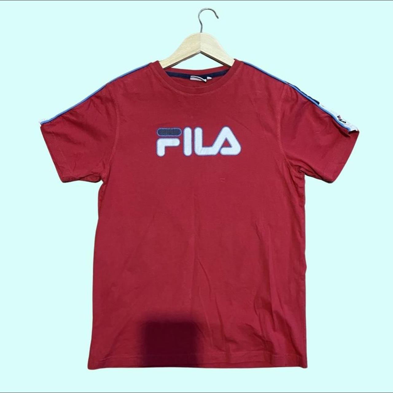 Fila Men's Red T-shirt | Depop