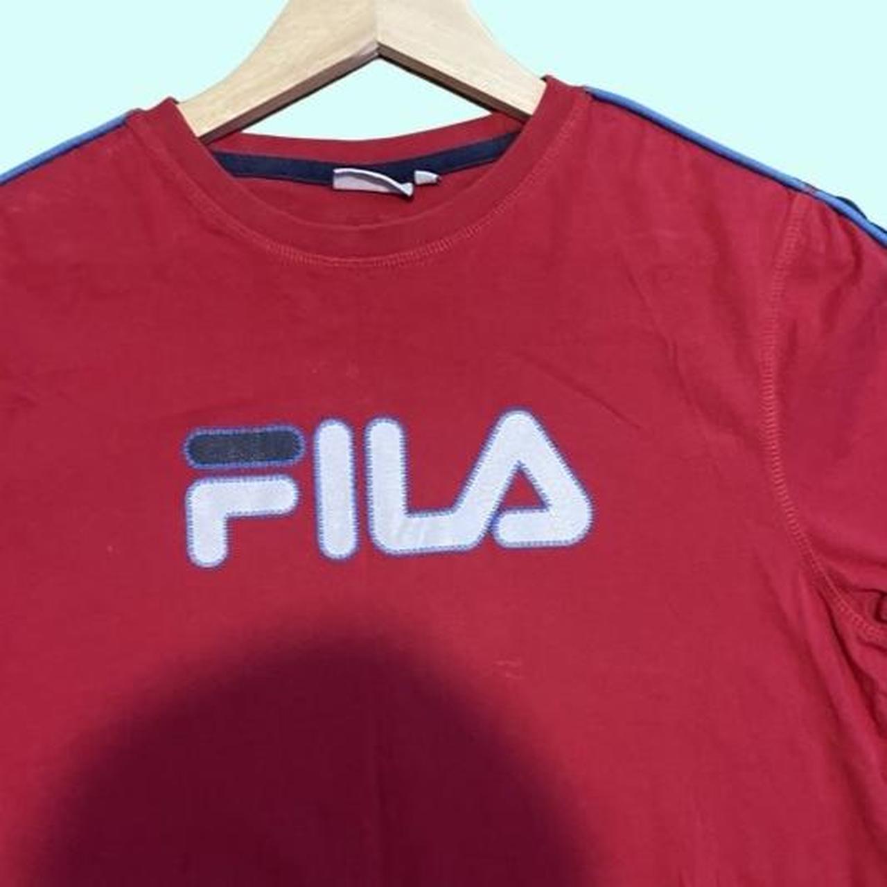 Fila Men's Red T-shirt | Depop