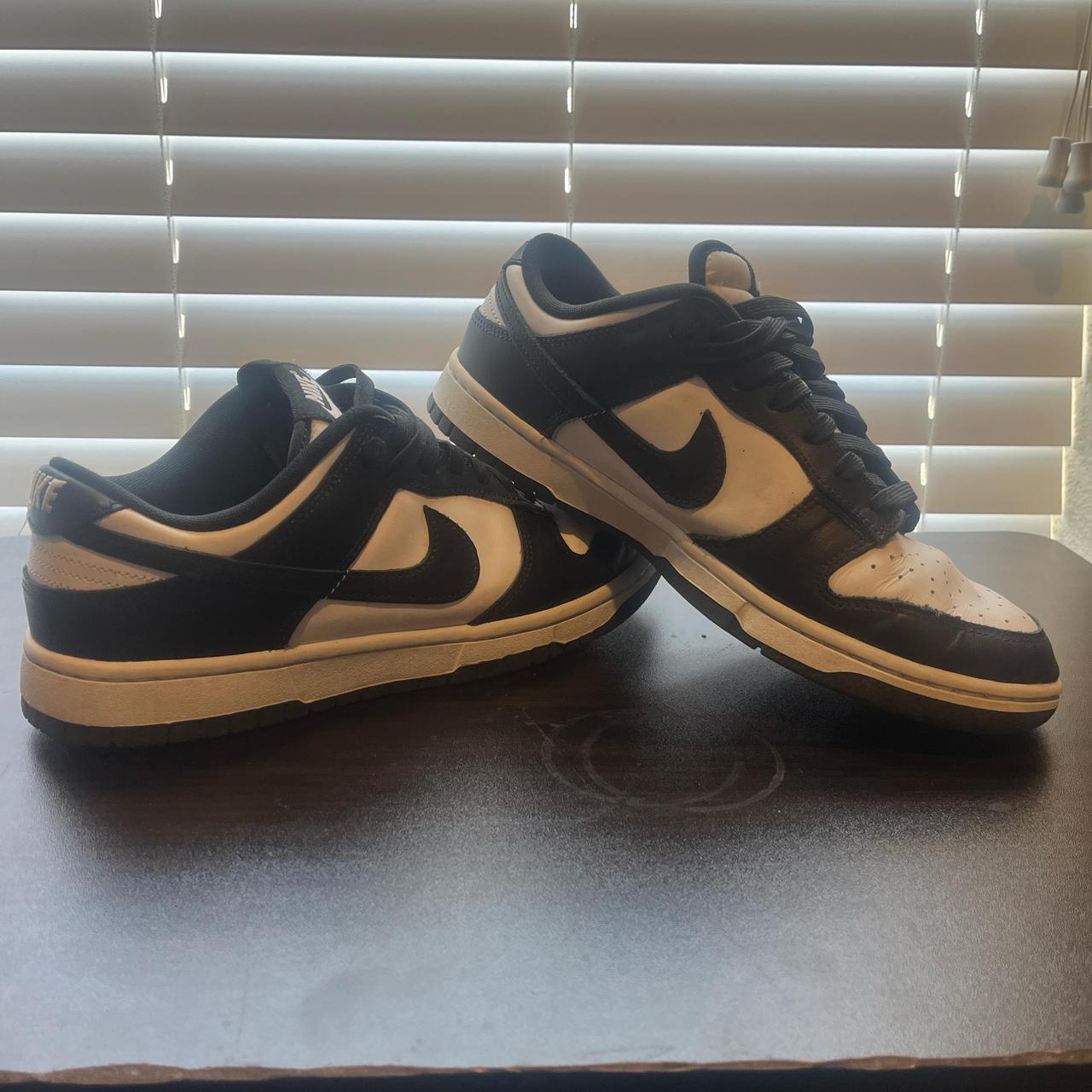 Nike Dunk Low Panda trainers in black and white... | Depop