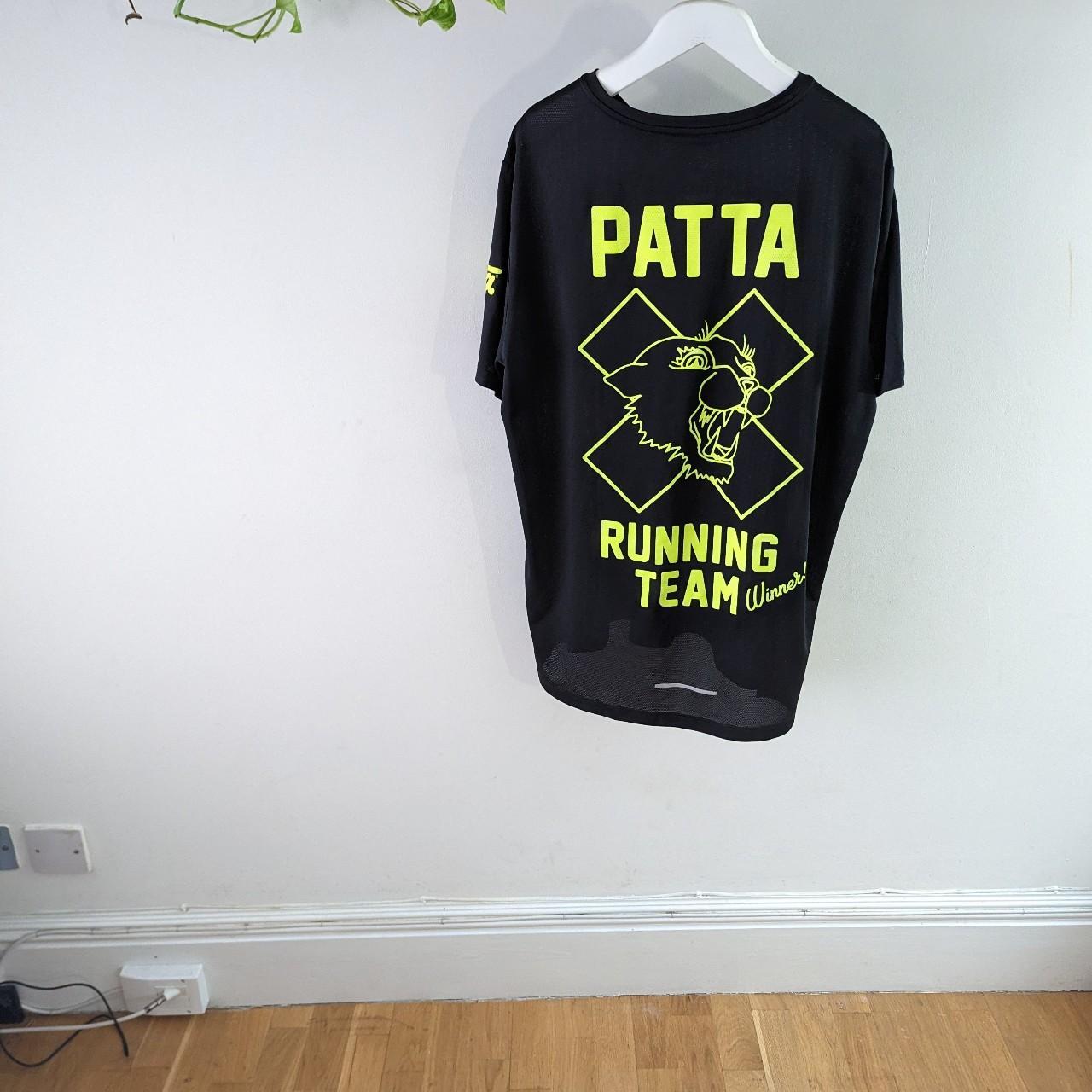Patta Men's Black and Yellow T-shirt | Depop