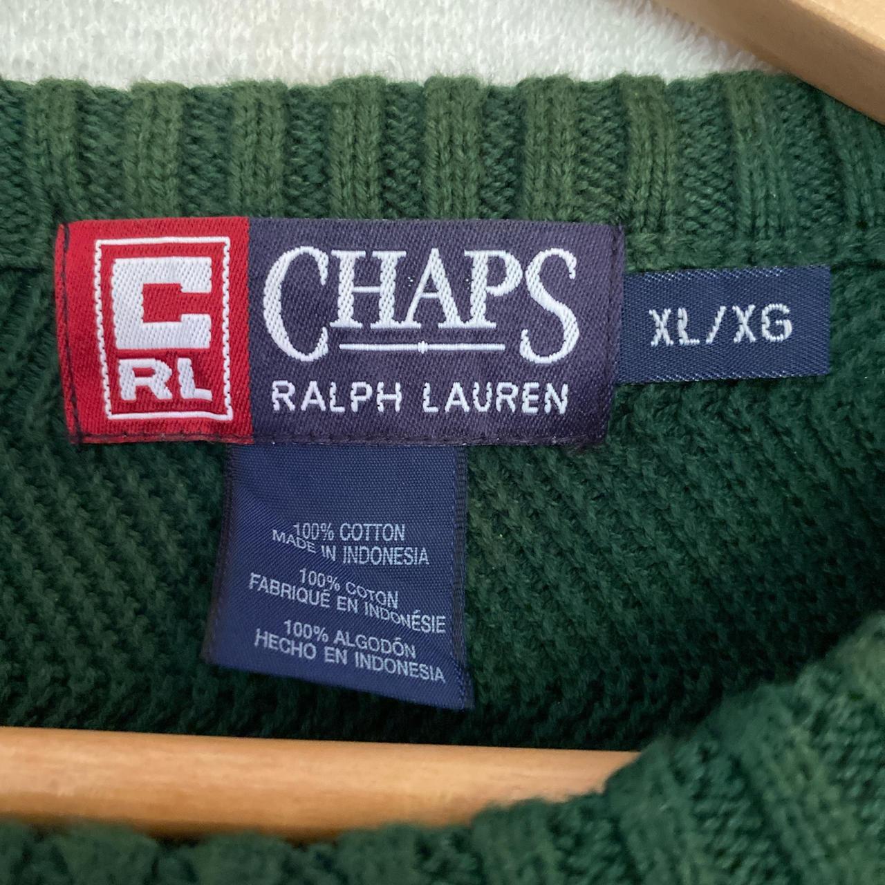 Vintage Chaps Ralph Lauren jumper. Green/grey/navy.... - Depop