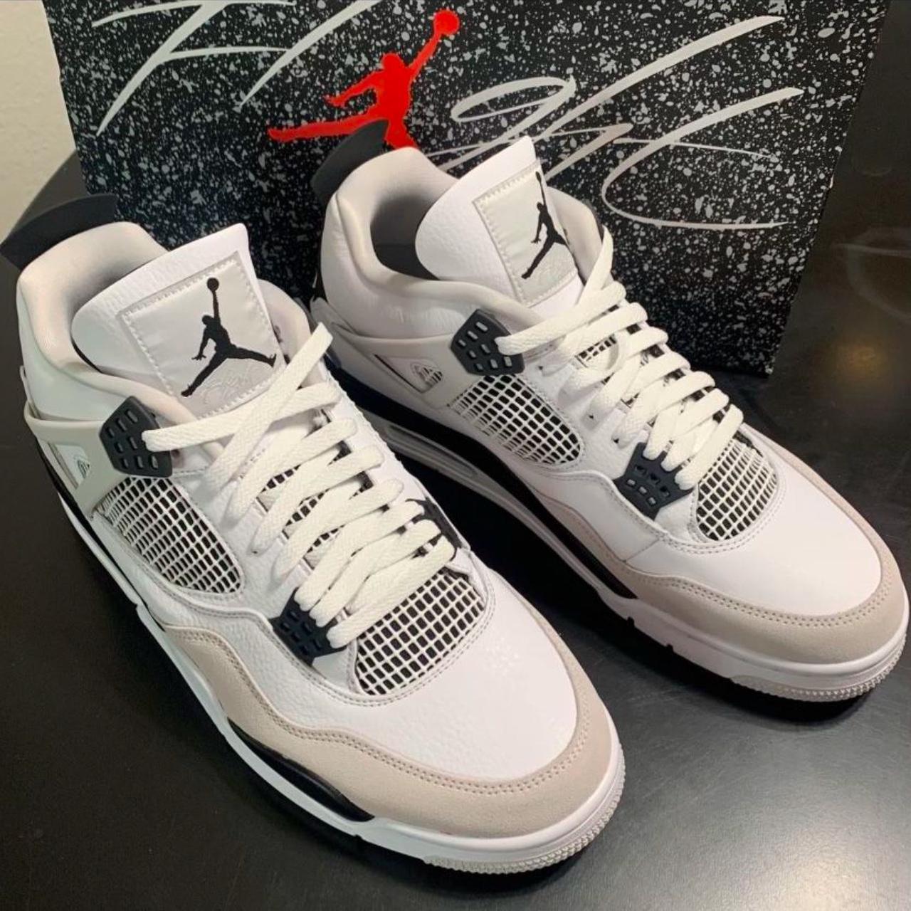 Jordan 4 Military Black Size 12 100% authentic lmk... - Depop