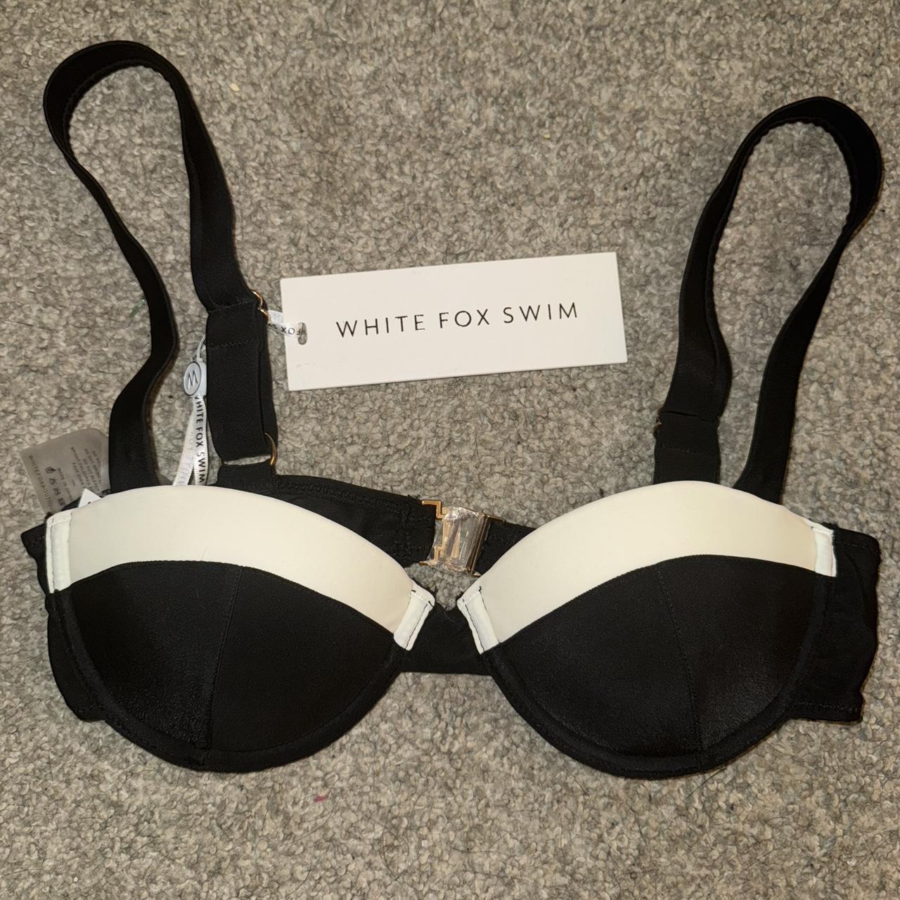 White Fox Swim bikini top. Size extra small new... | Depop