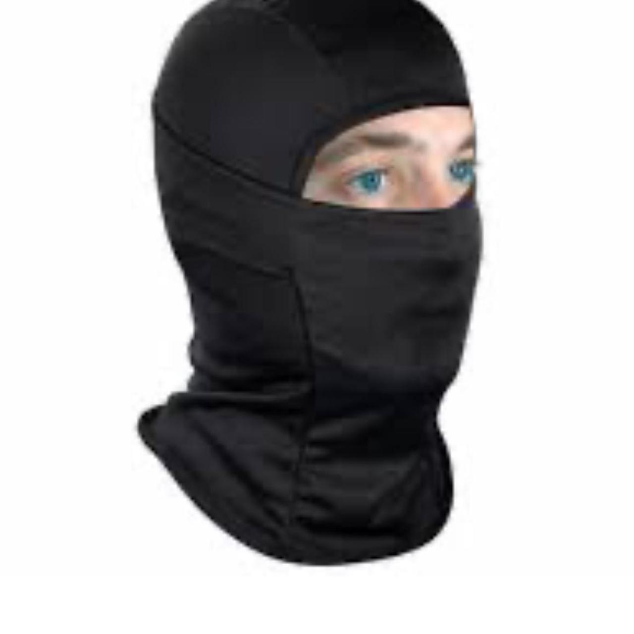 Black balaclava mask for cold weather... - Depop