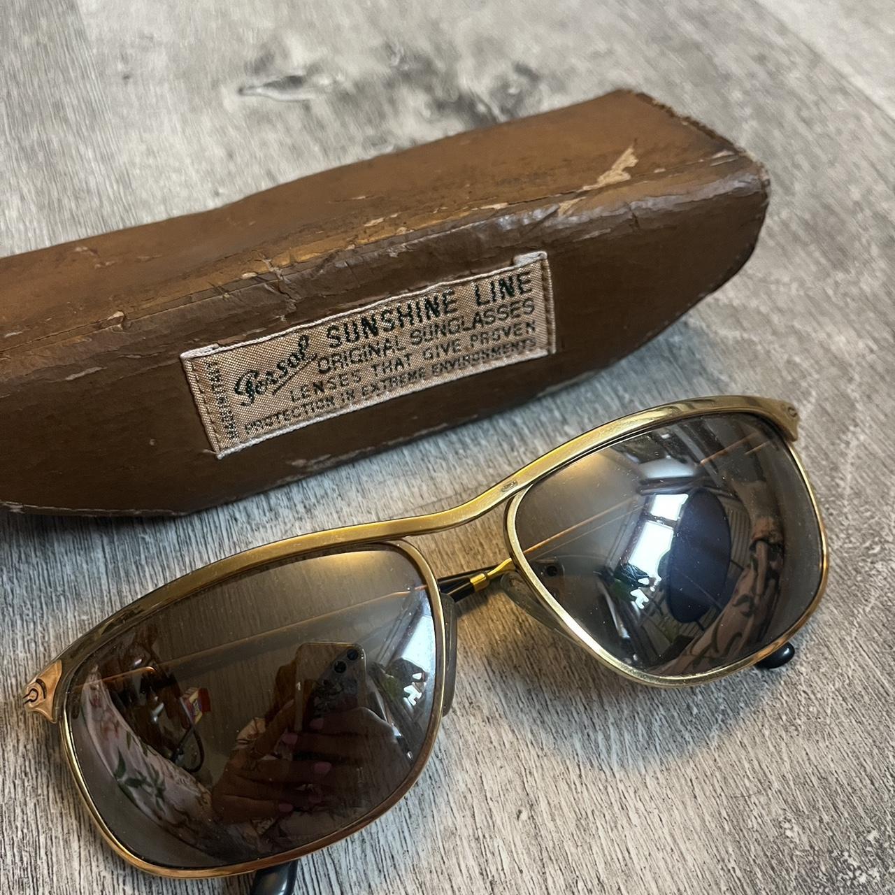 Persol key west gold mirror sunglasses vintage As... | Depop