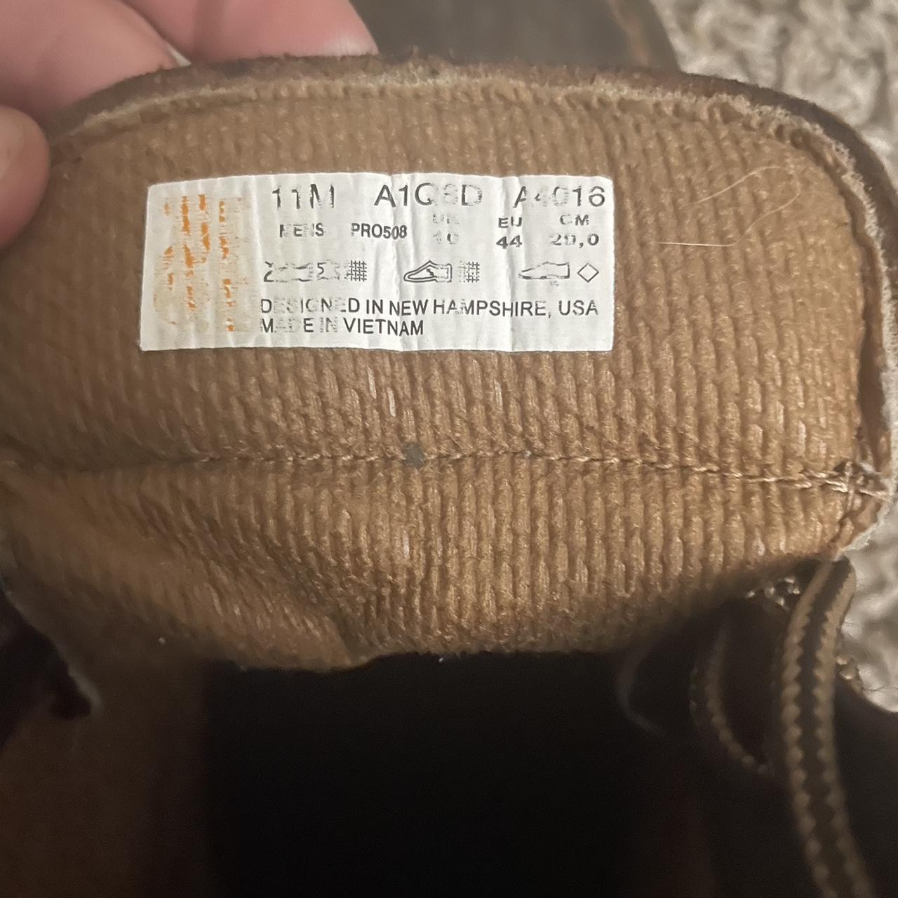 Brown steel toe timbs - Depop